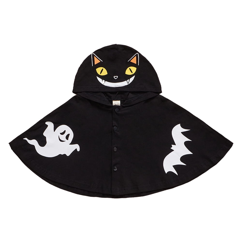 Toddler Baby Boy Girl Halloween Ghost Cloak Cosplay Costume Outfit Long Sleeve Hooded Poncho ...