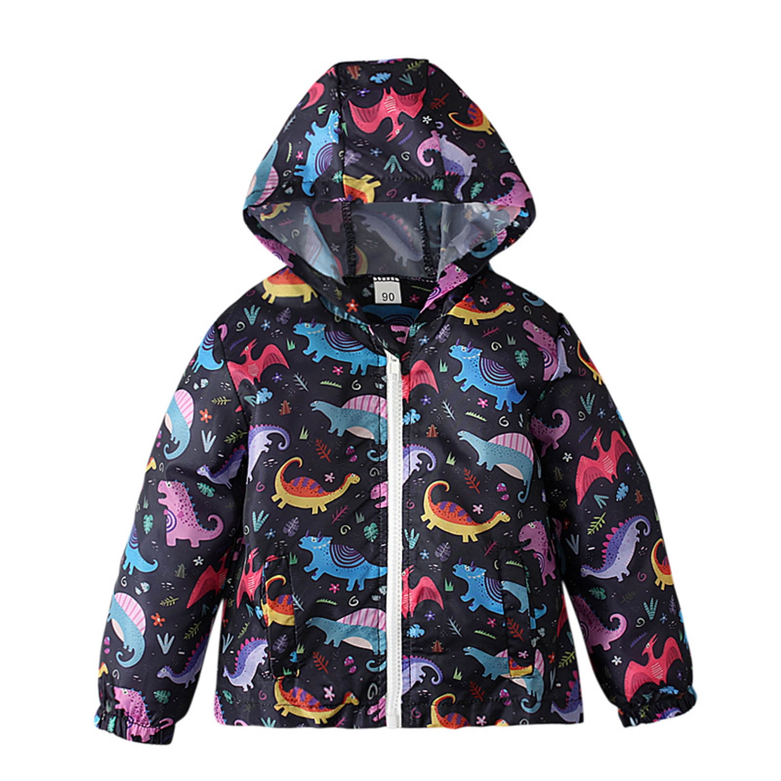 Toddler Baby Boy Girl Rain Jacket Cute Cartoon Raincoat Lightweight ...