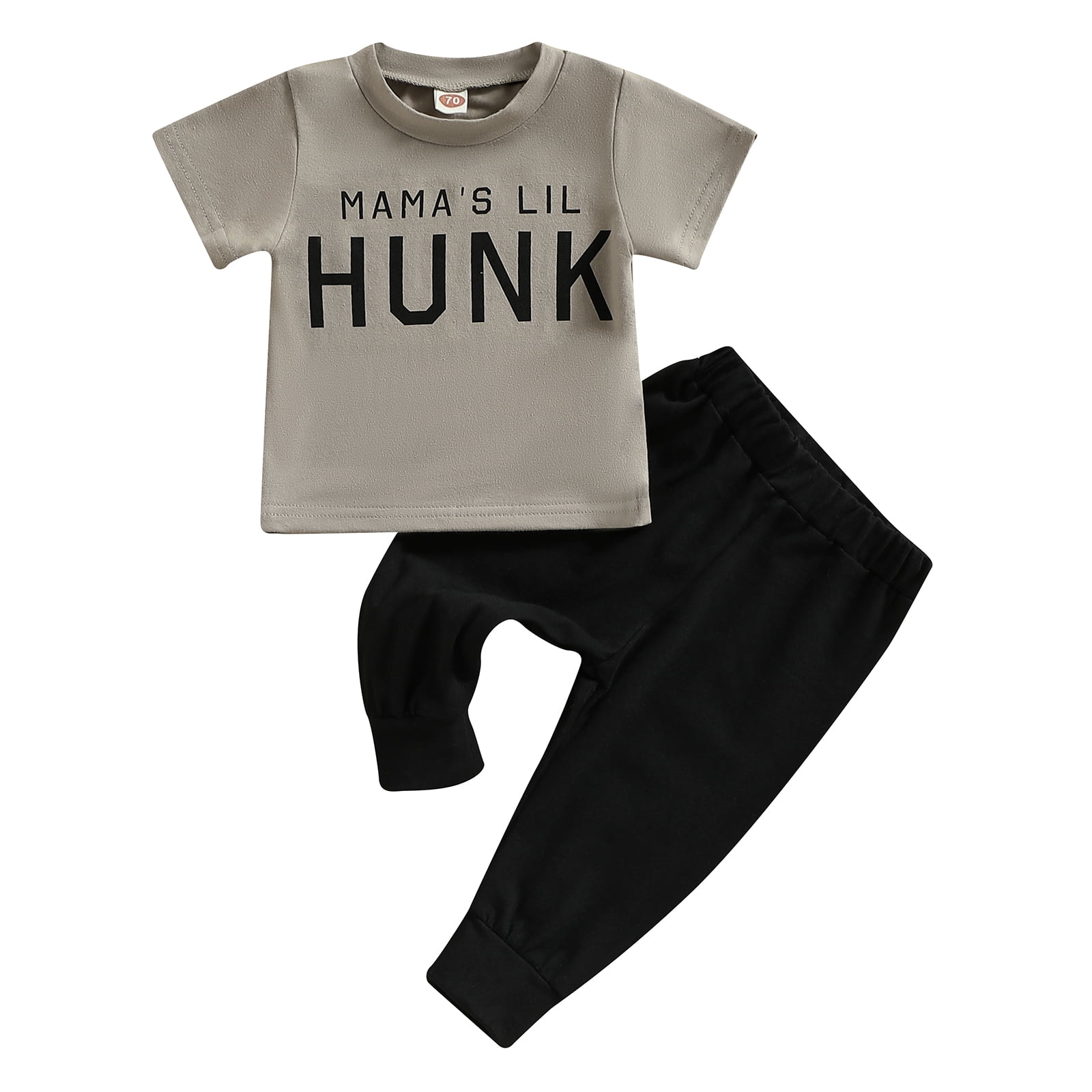 Toddler Baby Boy Letter Print T Shirts Top and Pants Summer Clothes ...