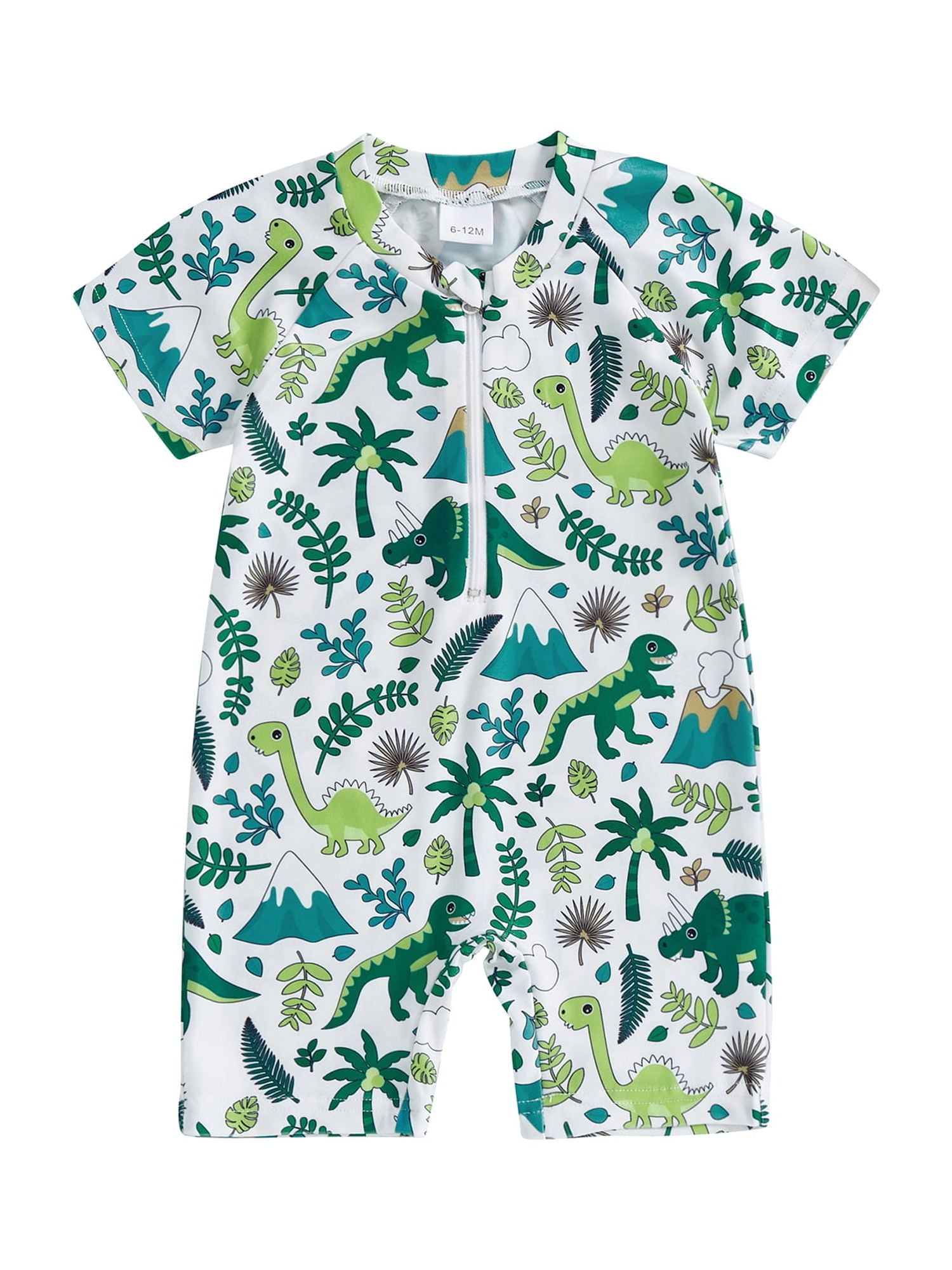 Toddler Baby Boy Rash Guard Swimsuit 6 12 18 24 Months 2T 3T Leaves ...