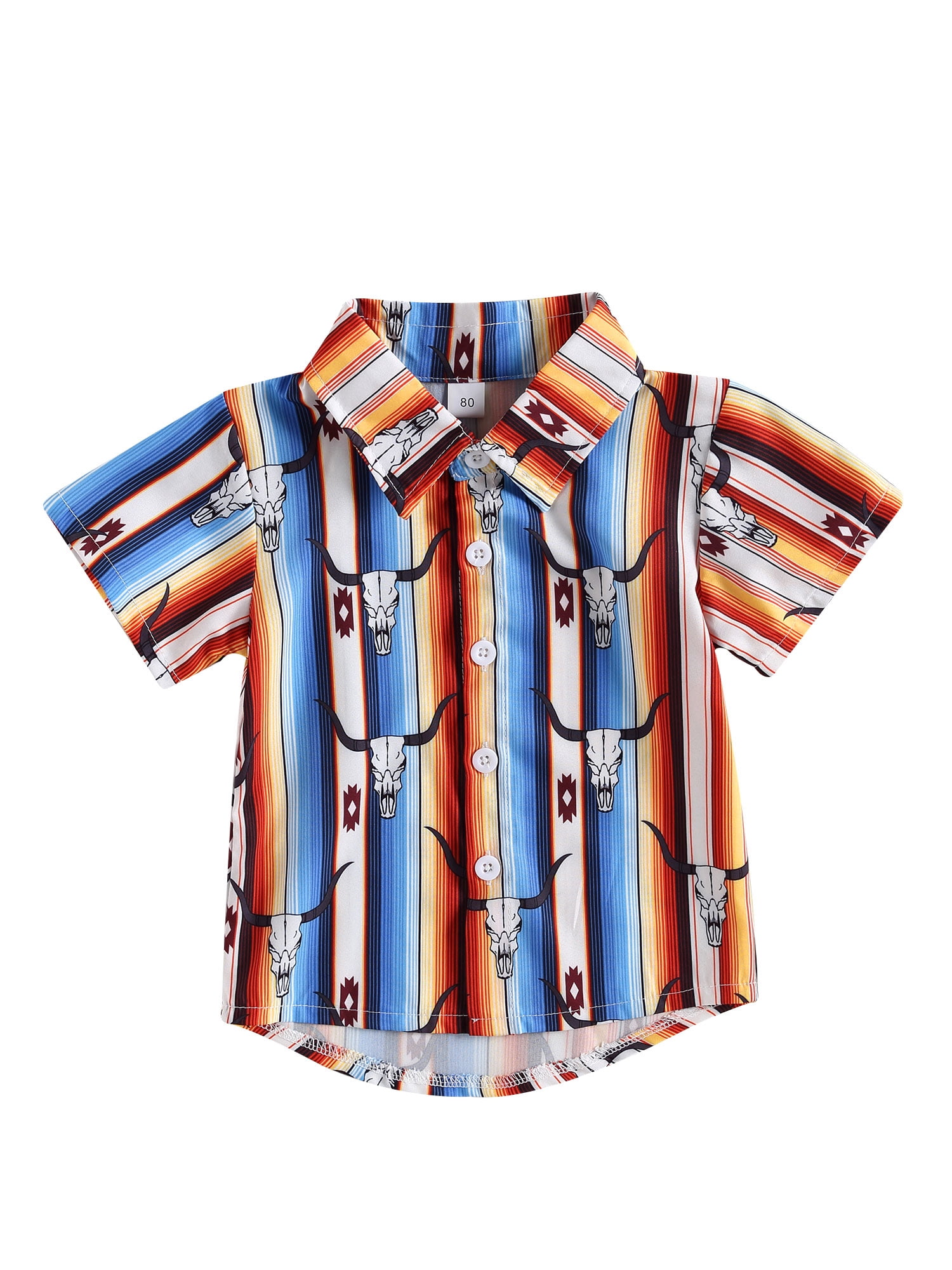 Toddler Baby Boy Western Clothes Cow Print Button Up Shirts Lapel Short ... Toddler Baby Boy Western Clothes Cow Print Button Up Shirts Lapel Short ...