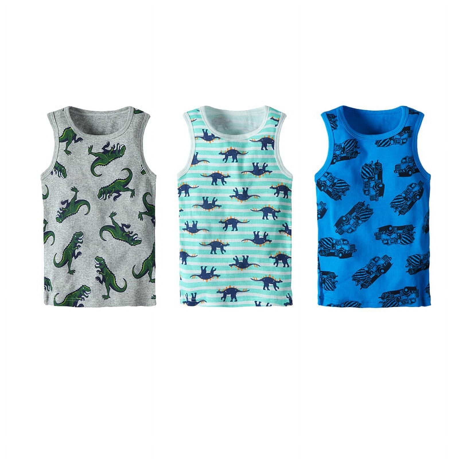 Toddler Baby Boys Baby Girls Cotton Sleeveless Tank Top Cartoon Dinosau ...