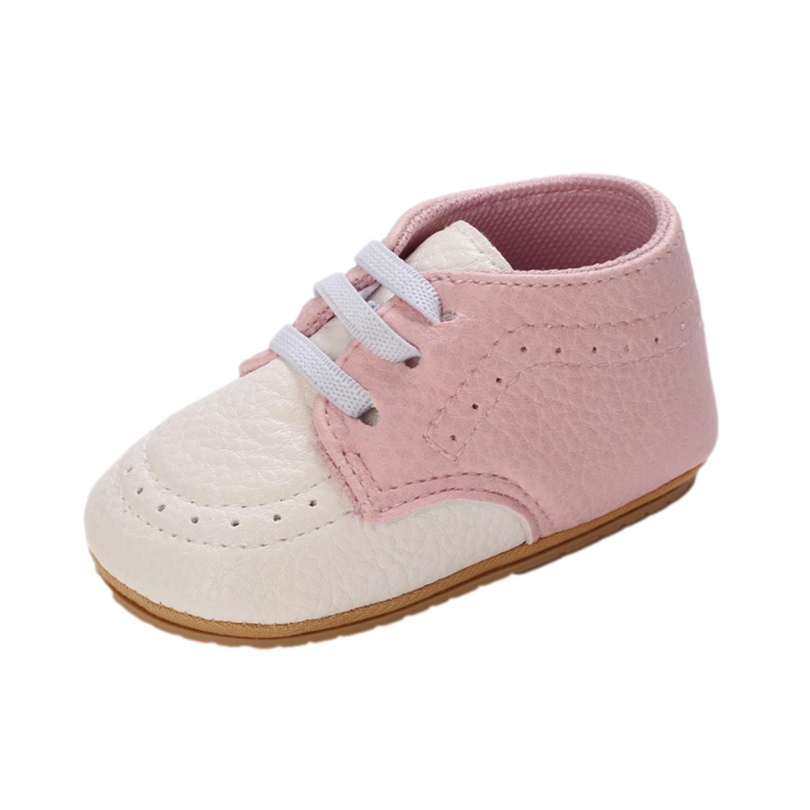 Toddler Baby Boys Girls High Tops Ankle Sneakers Soft Anti-Slip Sole Cotton Moccasins Infant ...