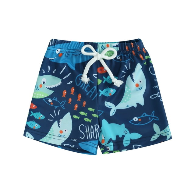 Toddler Baby Boys Swim Trunks Infant Swim Shorts Little Boys Bathing ...