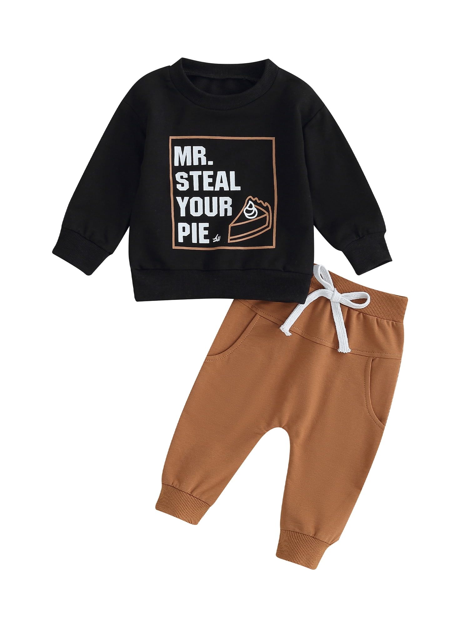 Toddler Baby Boys Thanksgaving Outfits Mr Steal Your Pie Sweatshirt ...