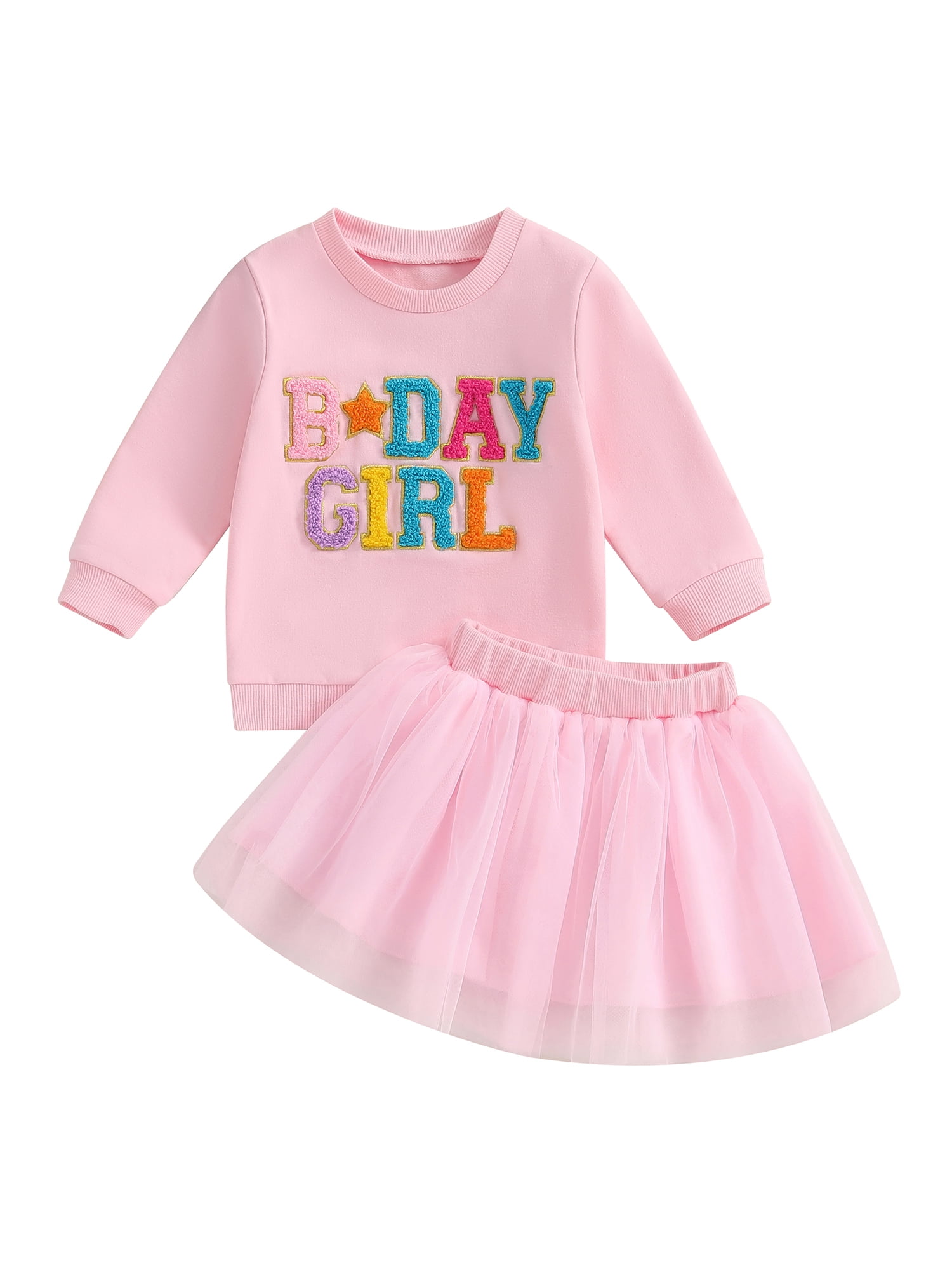 Toddler Baby Girl Birthday Outfits 1-6 Years Birthday Girl Letter ...
