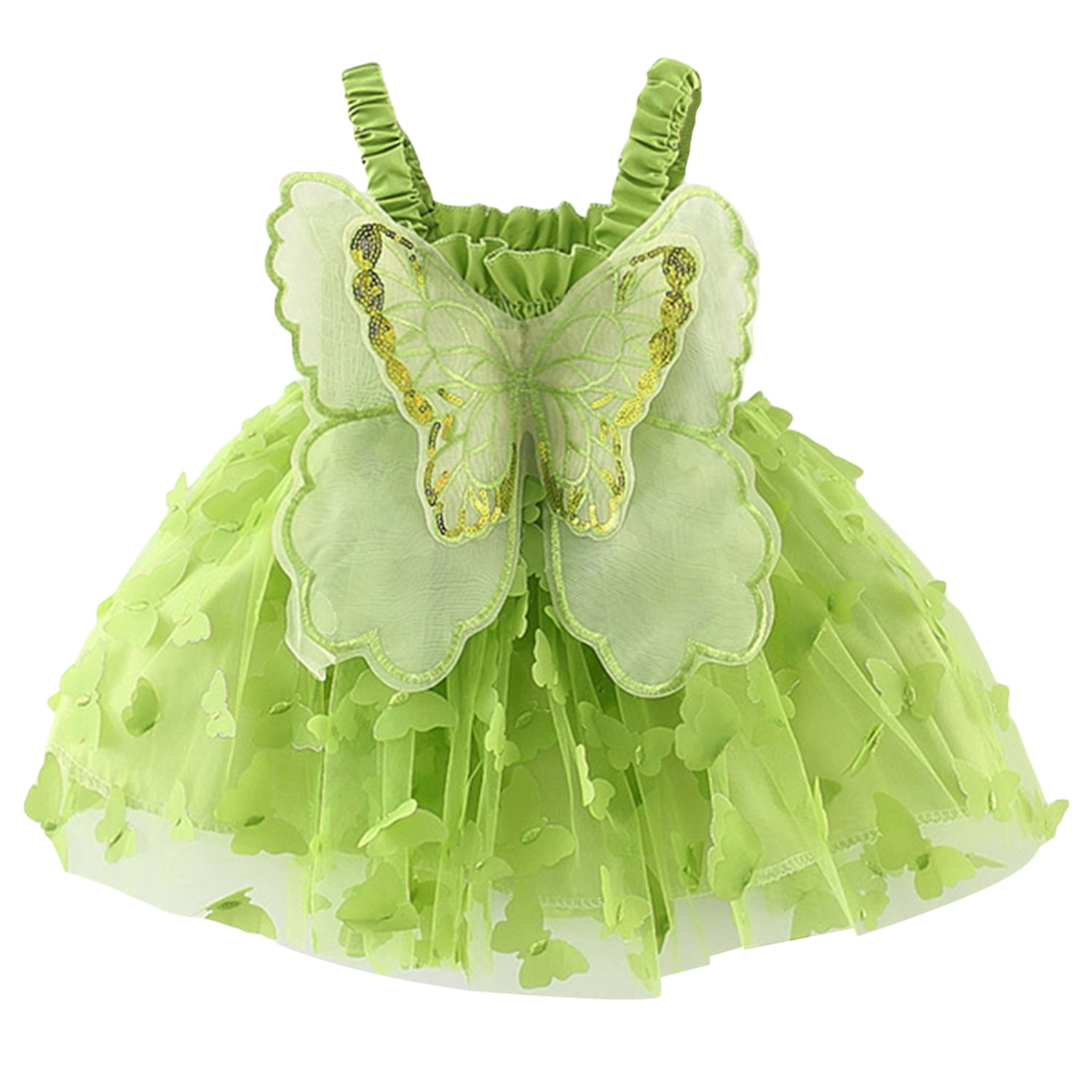 Toddler Baby Girl Butterfly Wings Dress Kids Girls Tulle Butterfly Wing ...