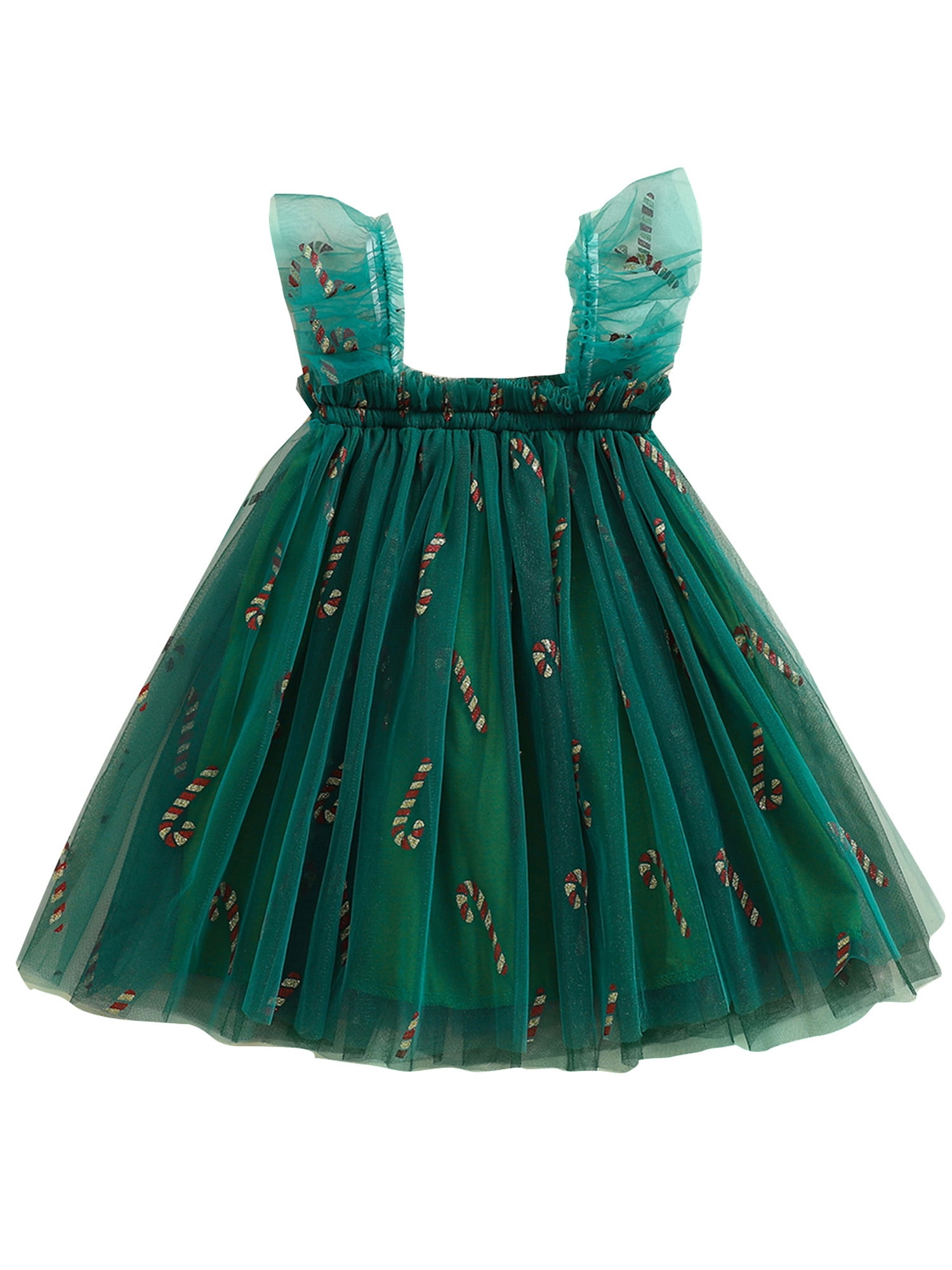 Toddler Baby Girl Christmas Tutu Dress Sleeveless Candy Cane/Plaid ...