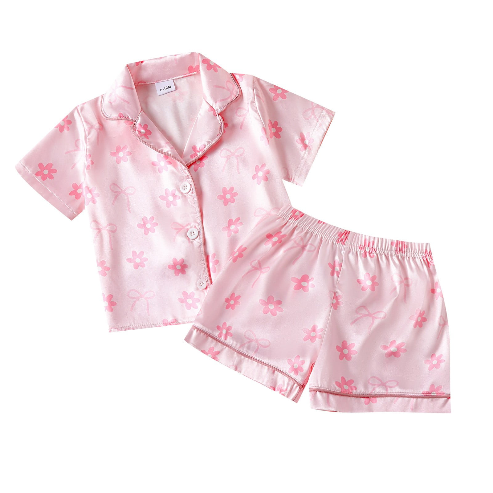 Toddler Baby Girl Clothes Smocked Summer Pajamas Boy Girl Button Down ...
