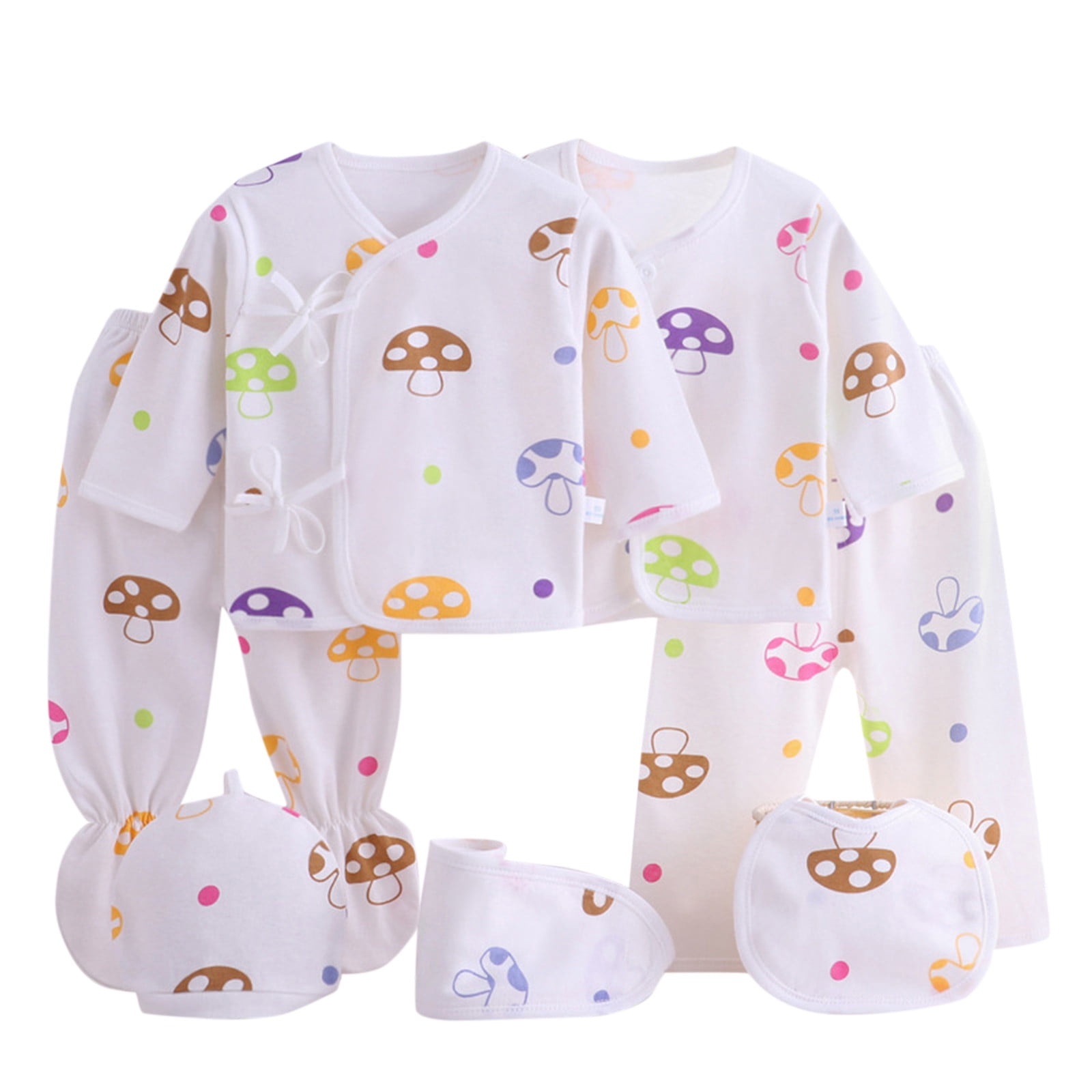 Toddler Baby Girl Pajama Set 7PCS Newborn Baby Boys Girls Pyjamas Tops ...