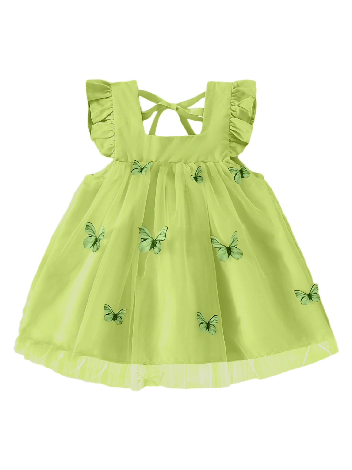 Toddler Baby Girl Princess Butterfly Fairy Dress Sleeveless Strap ...