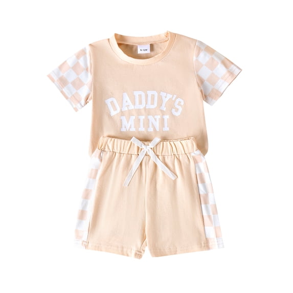 Toddler Baby Girl Summer Casual Outfit Sets Daddy's Mini Kids Trendy ...