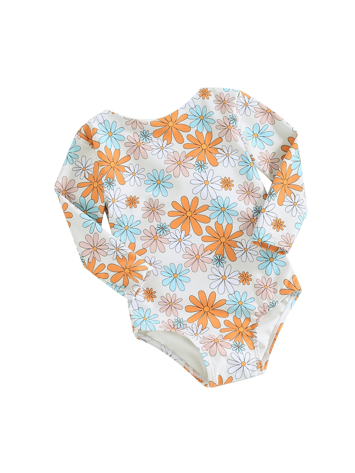 Toddler Baby Girl Swimwear Summer Floral Print Back Bandage Knot Cutout ...