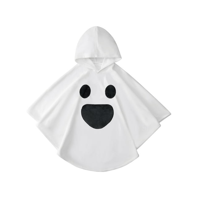 1-6T Toddler Girls Boys Ghost Cape Costume Kids Baby Halloween Hooded Cloak Party Trick-or ...