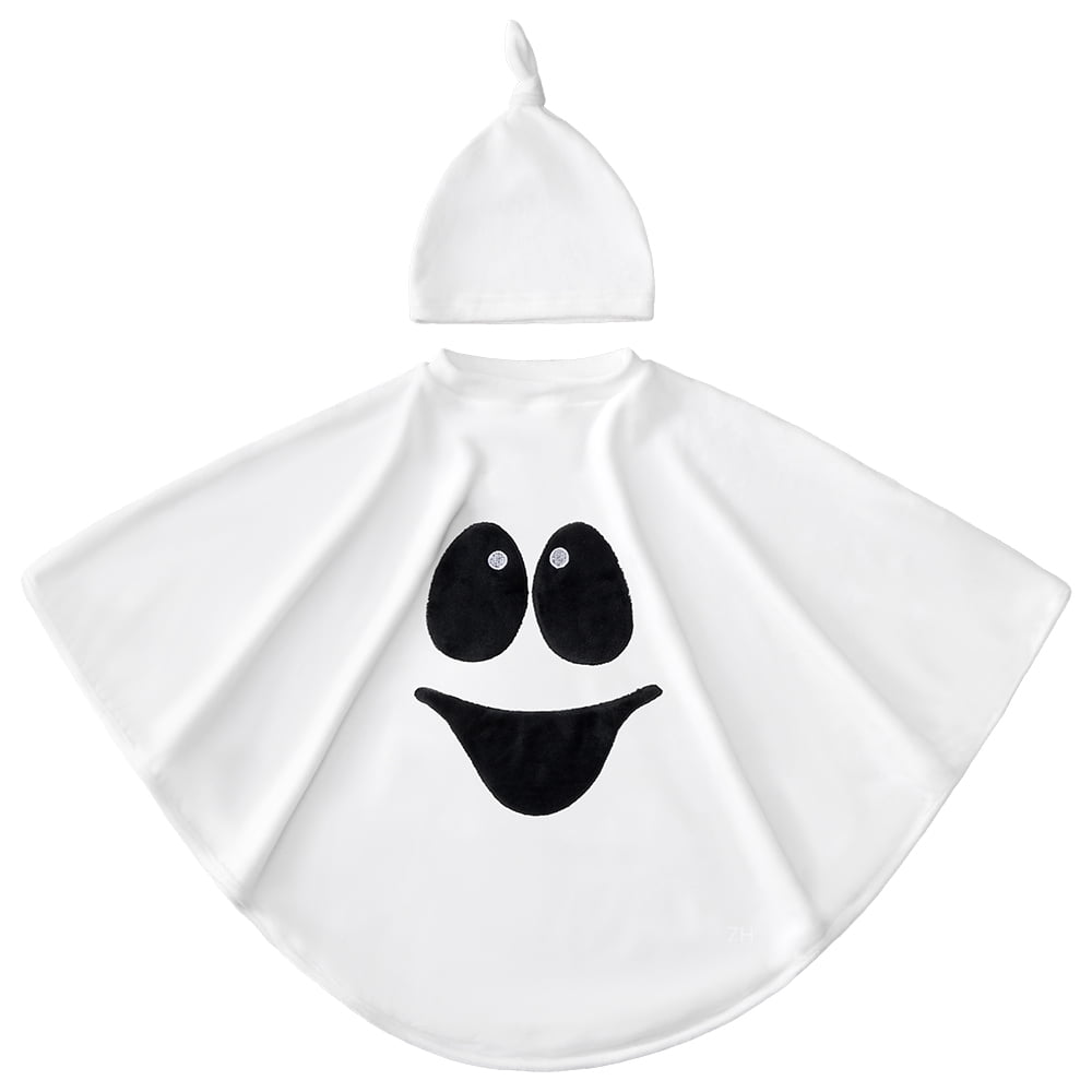 1-6T Toddler Girls Boys Ghost Cape Costume Kids Baby Halloween Hooded ...