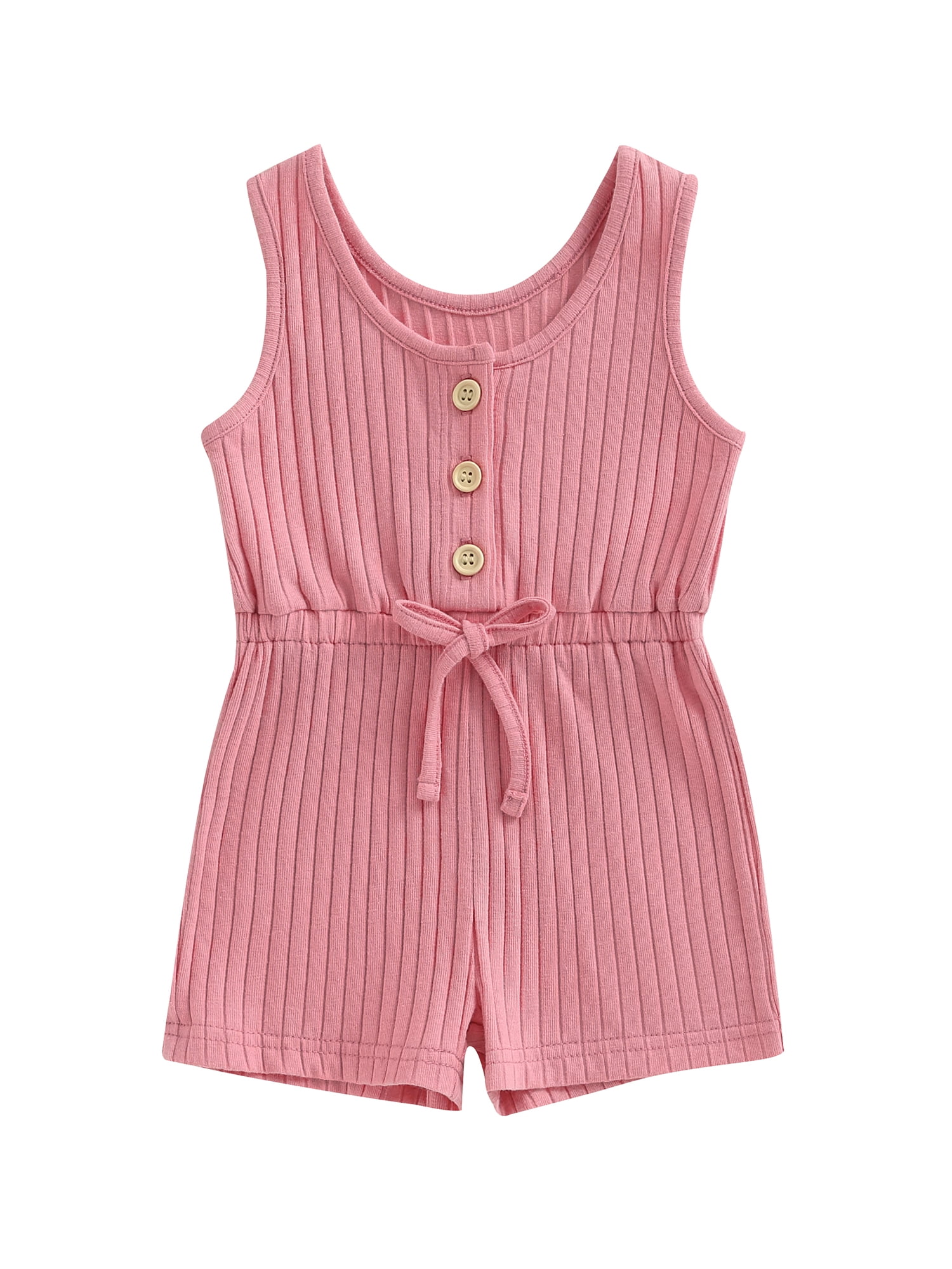 Toddler Baby Girls Boys Playsuit 6 12 18 24 Months 2T 3T 4T Solid Color ...