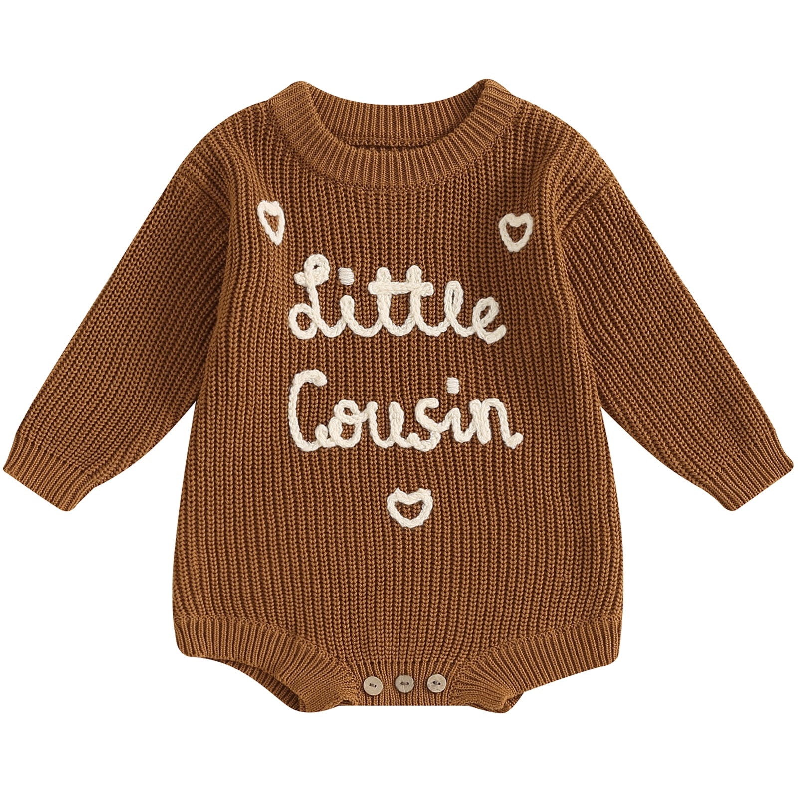Toddler Baby Girls Boys Sweater Cousin Long Sleeve Pullovers Fall Winter Kids Clothes Jumpers ...