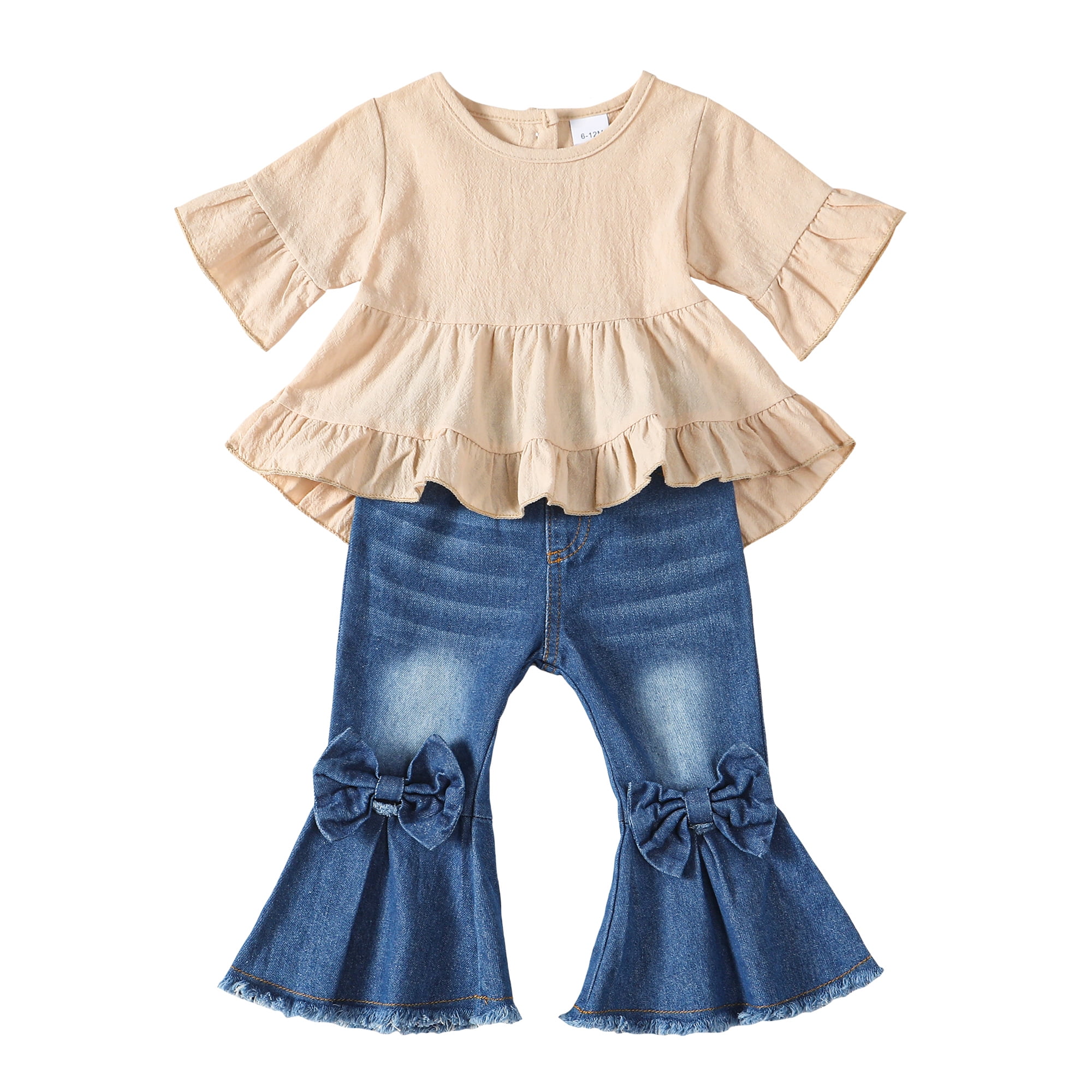 Toddler Baby Girls Clothes 2T Girls Outfits 3T Girls Short Sleeve Round ...