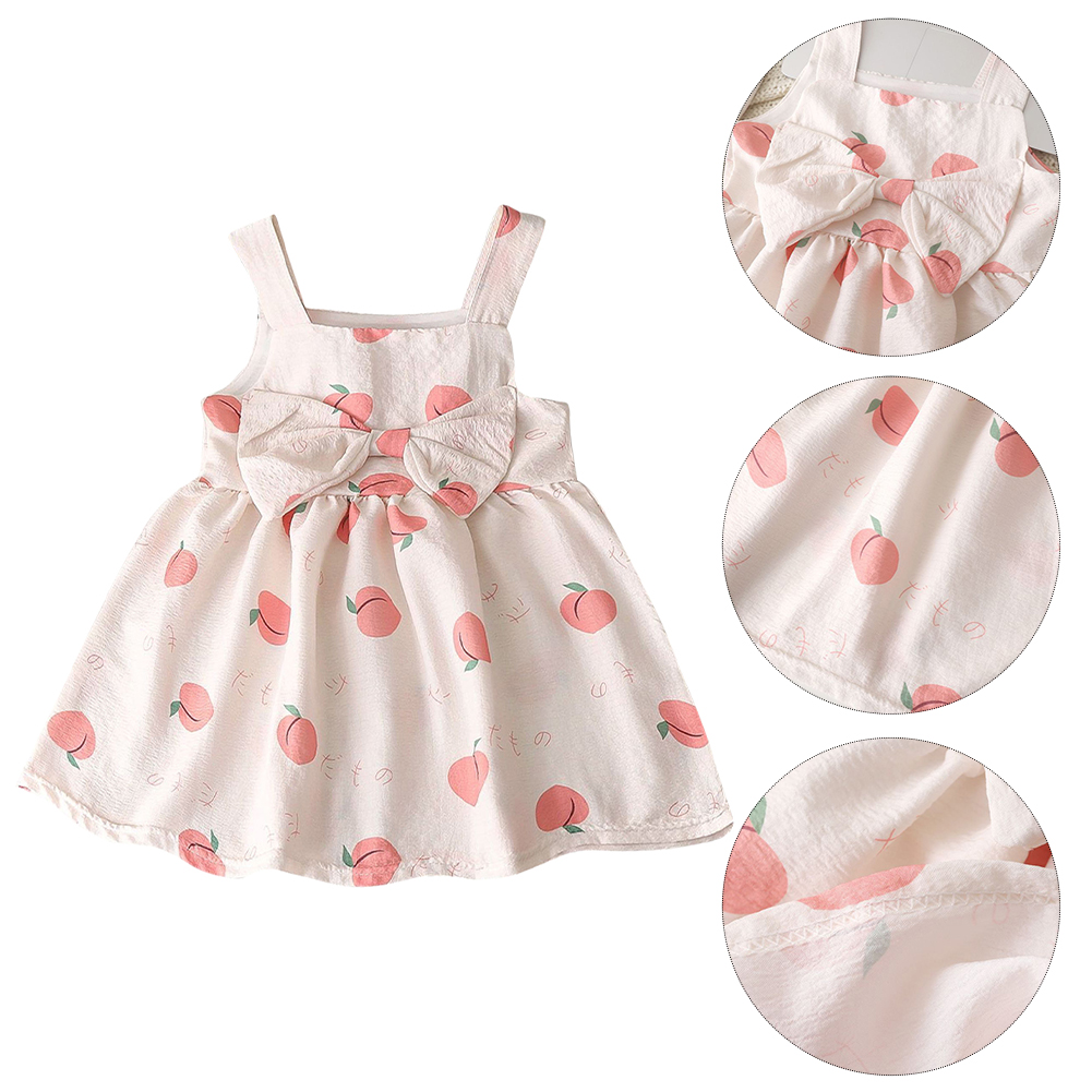 Toddler Baby Girls' Dresses,Summer Cute Outfits,Sleeveless Backless Bow ...