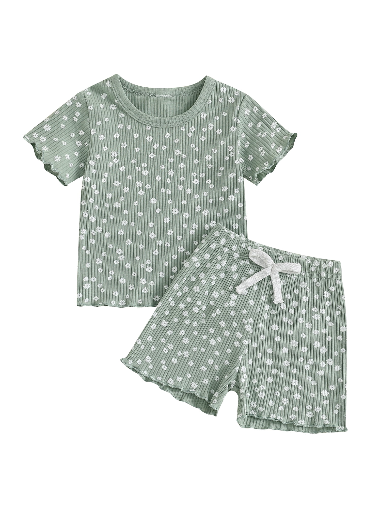 Toddler Baby Girls Shorts Clothing Set, 6 12 18 24 Months 2T 3T 4T ...
