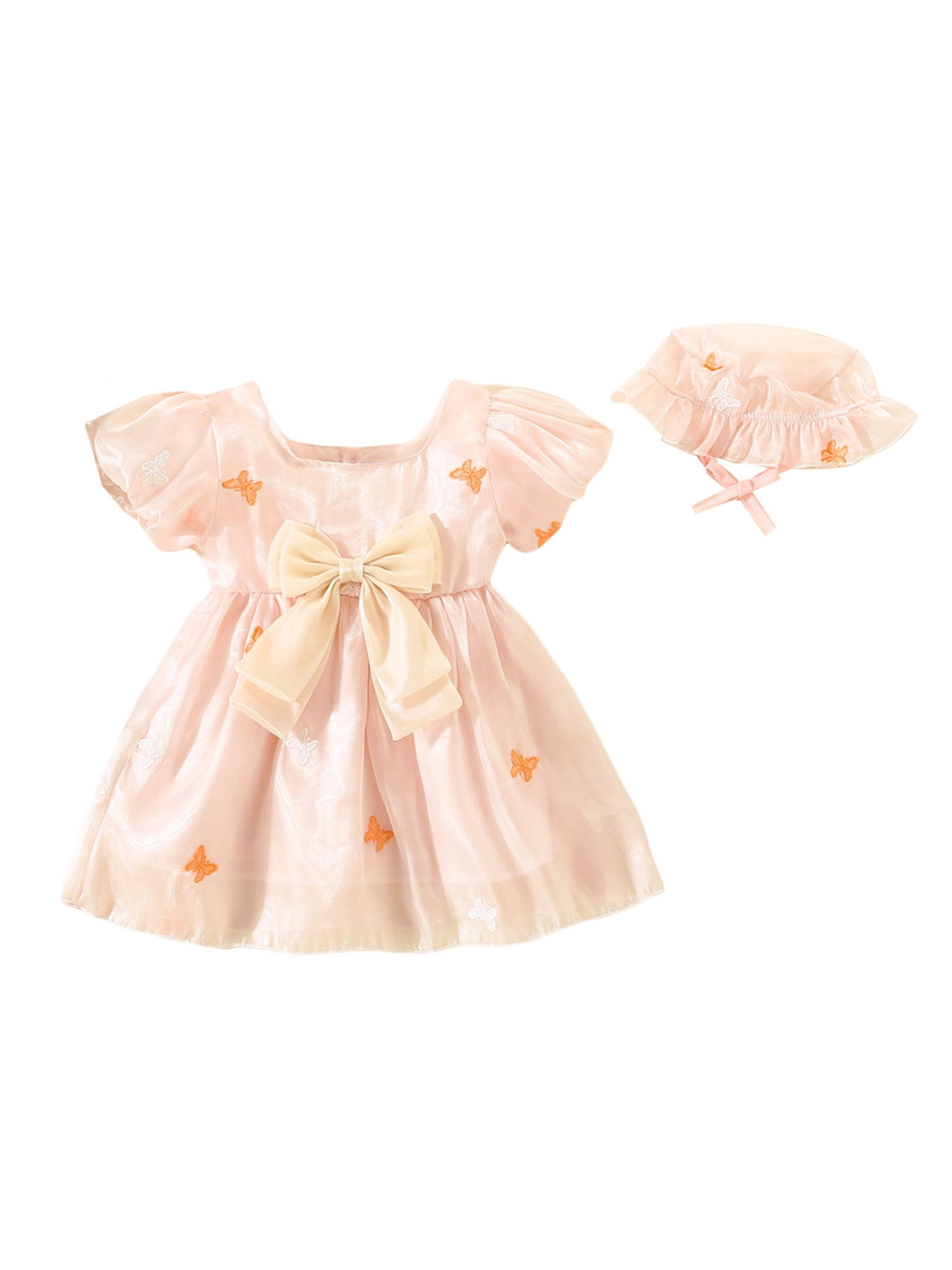 Toddler Baby Girls Summer A-line Dress Kids Girls Short Sleeve Layered ...