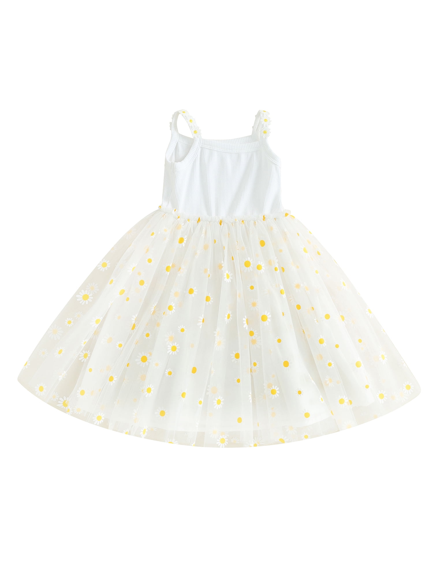 Toddler Baby Girls Summer Princess Tutu Dress Daisy Print Beachwear ...