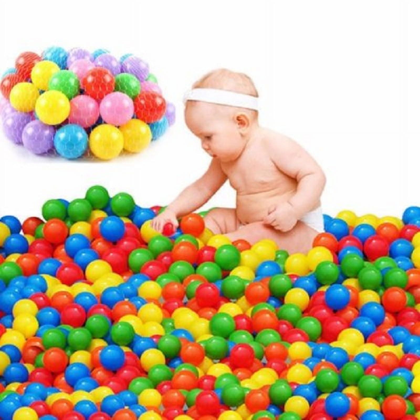 Toddler Baby Plastic Macaron Ocean Balls, Soft Pit Balls for Baby ...