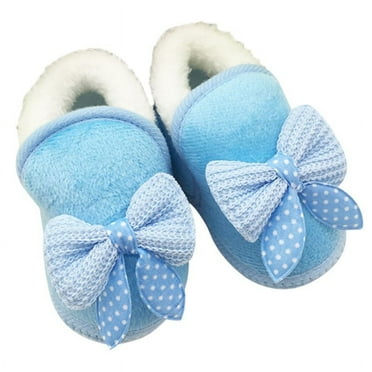 Barerun Baby Boys Girls Rubber Sole Slippers Warm Infant Shoes Pink ...