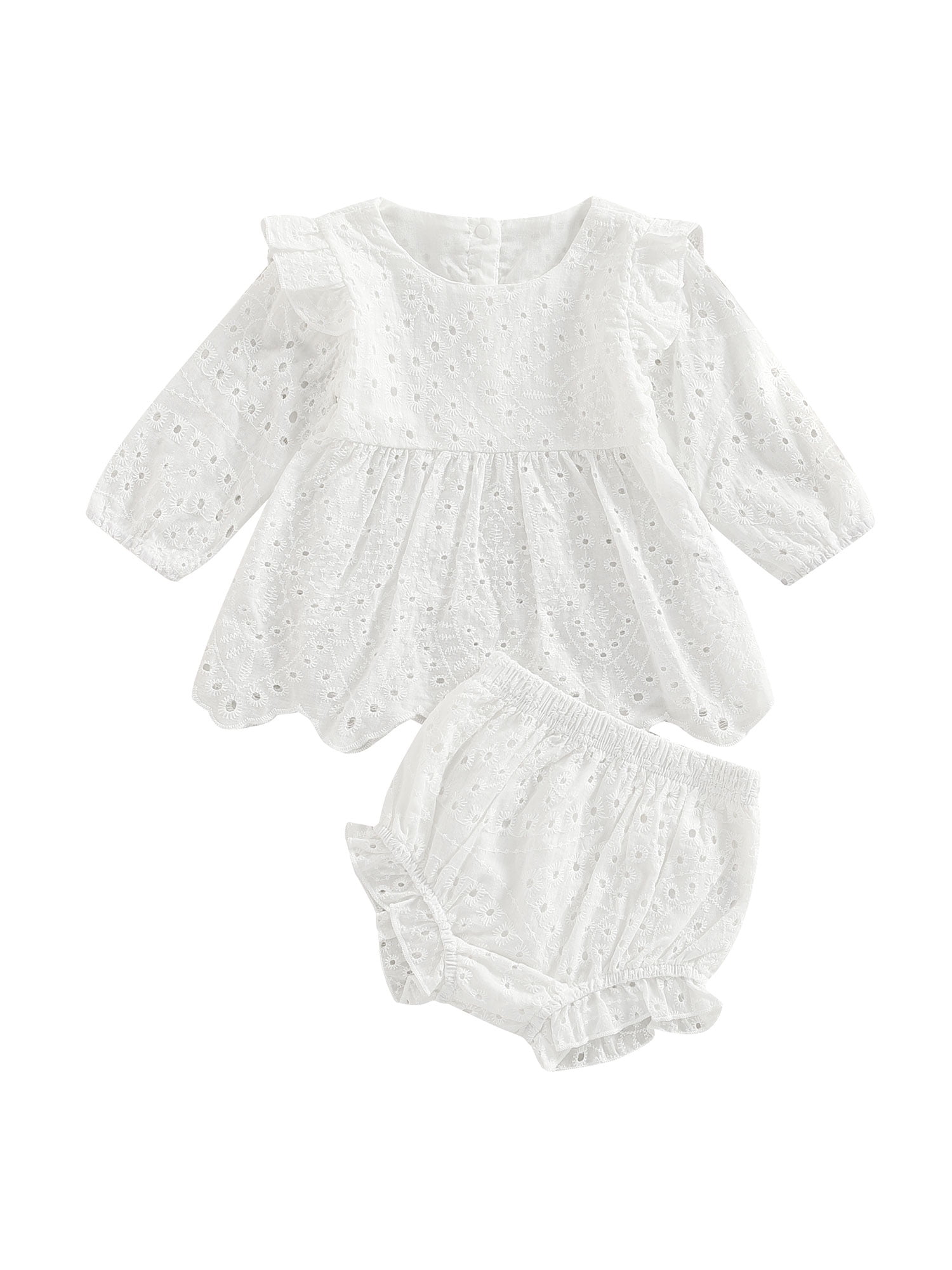 Toddler Baby Toddler Girls Clothes Set 3 6 12 18 24 Months Solid Color ...