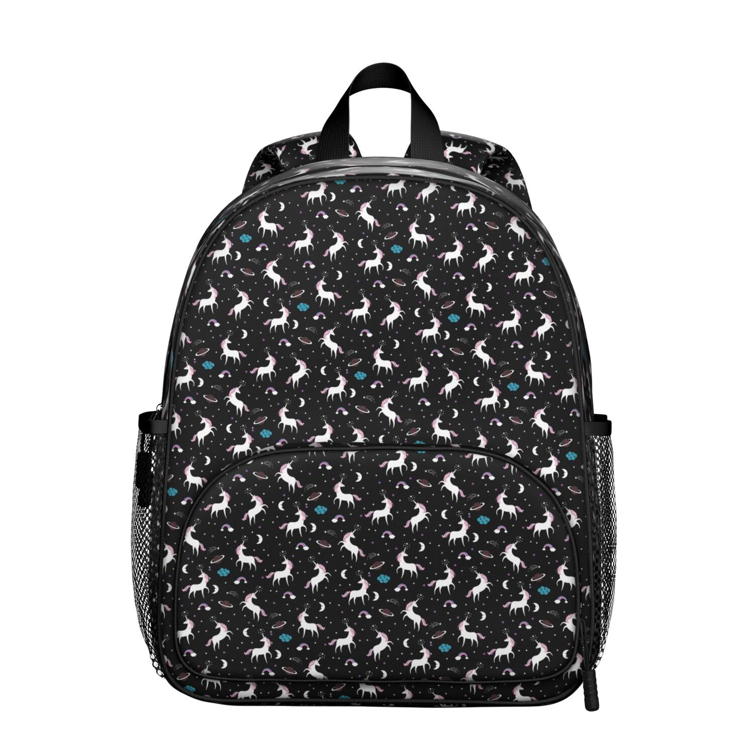 Cartoon Character Backpack Featuring Rocket, Galaxy, and Cute Rainbow ...