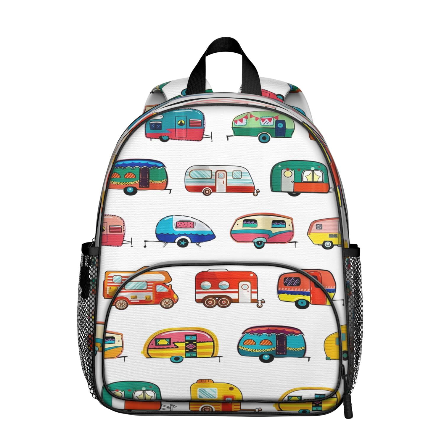 Cute Cartoon Construction Backpack, Small Fire Truck and Excavator ...