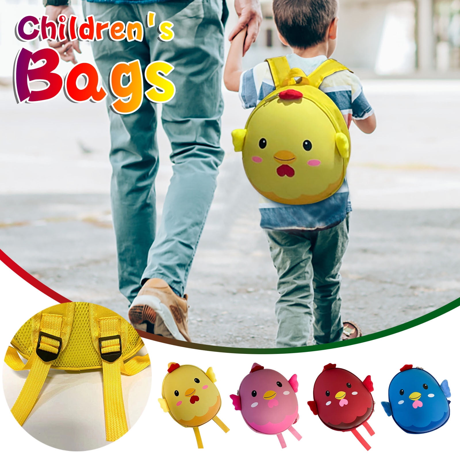 Toddler Backpack Cameland Cartoon Penguin Kids Backpack with Adjustable ...