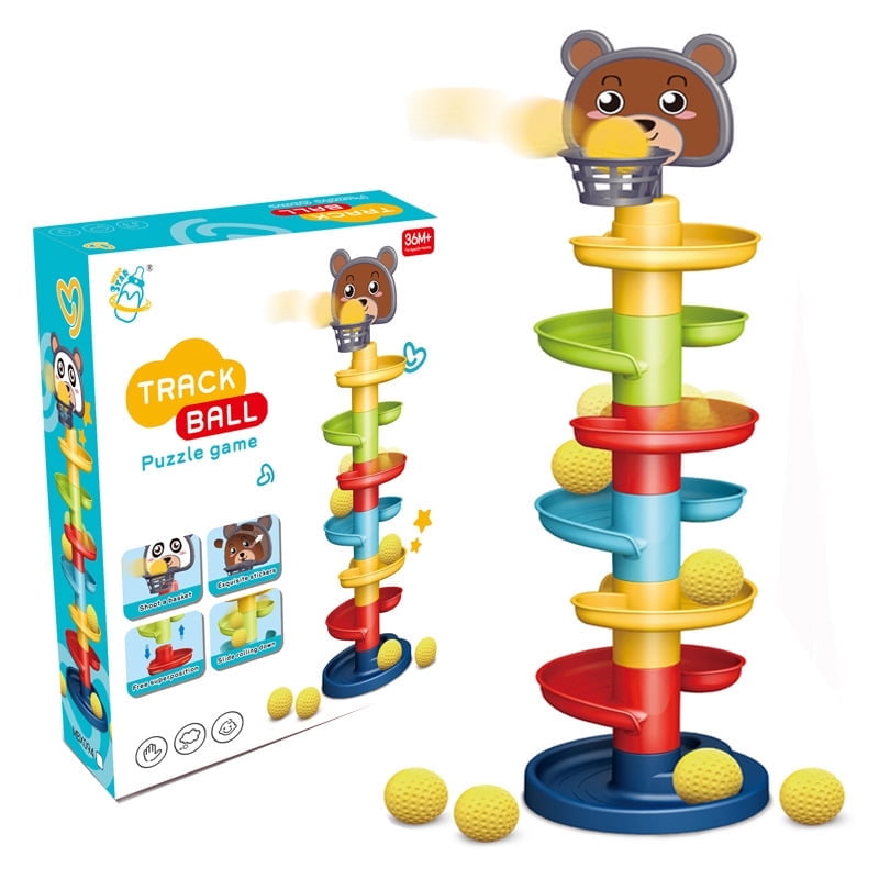 Toddler Ball Tower, Ball Running Ramp, Kids Head Start Education, 7 ...