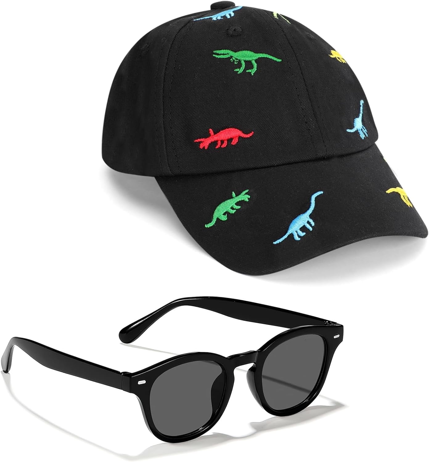 Toddler Baseball Cap with Sunglasses UV Protection Outdoor Adjustable ...