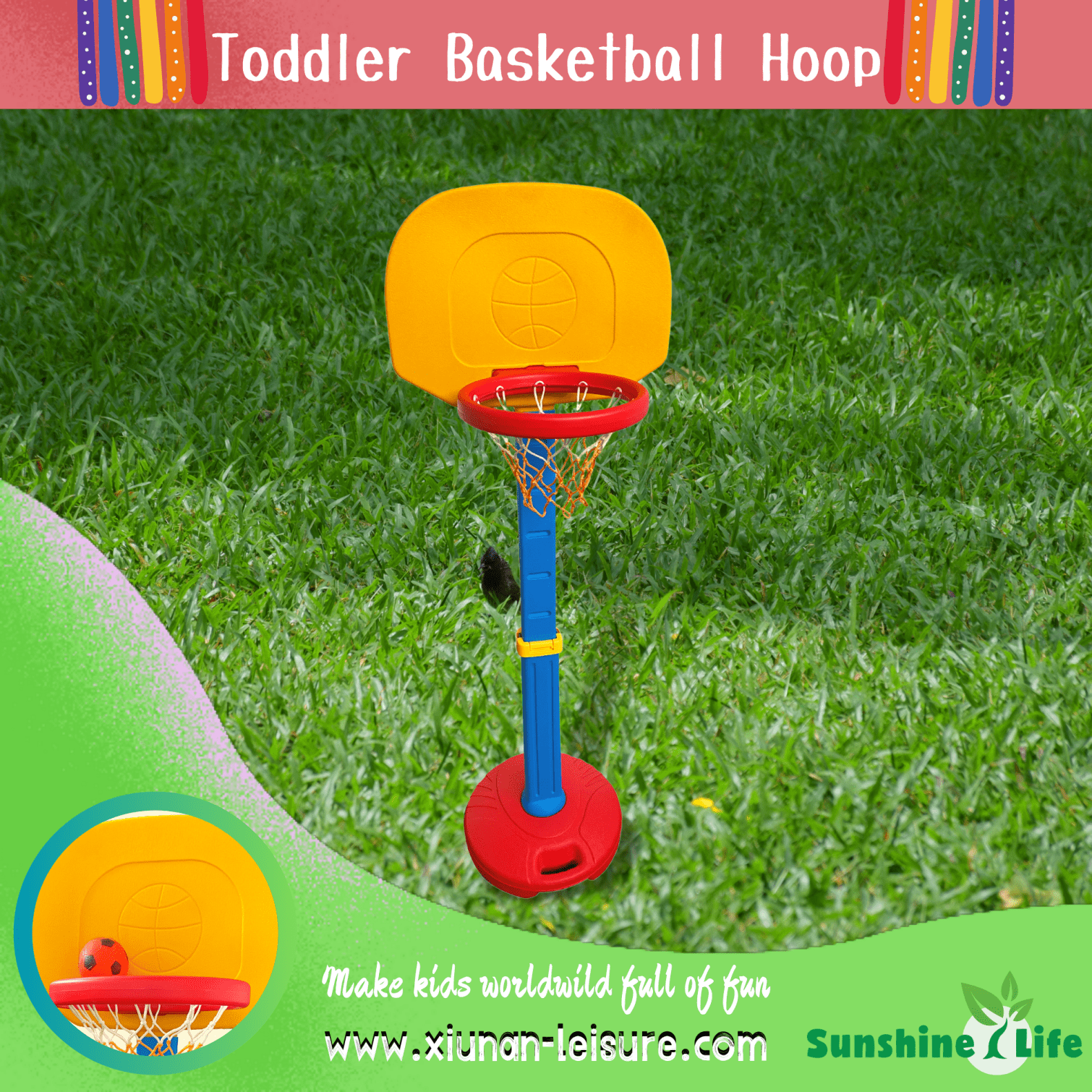 Toddler Basketball Hoop Indoor,Kids Basketball Hoop Outdoor with ...