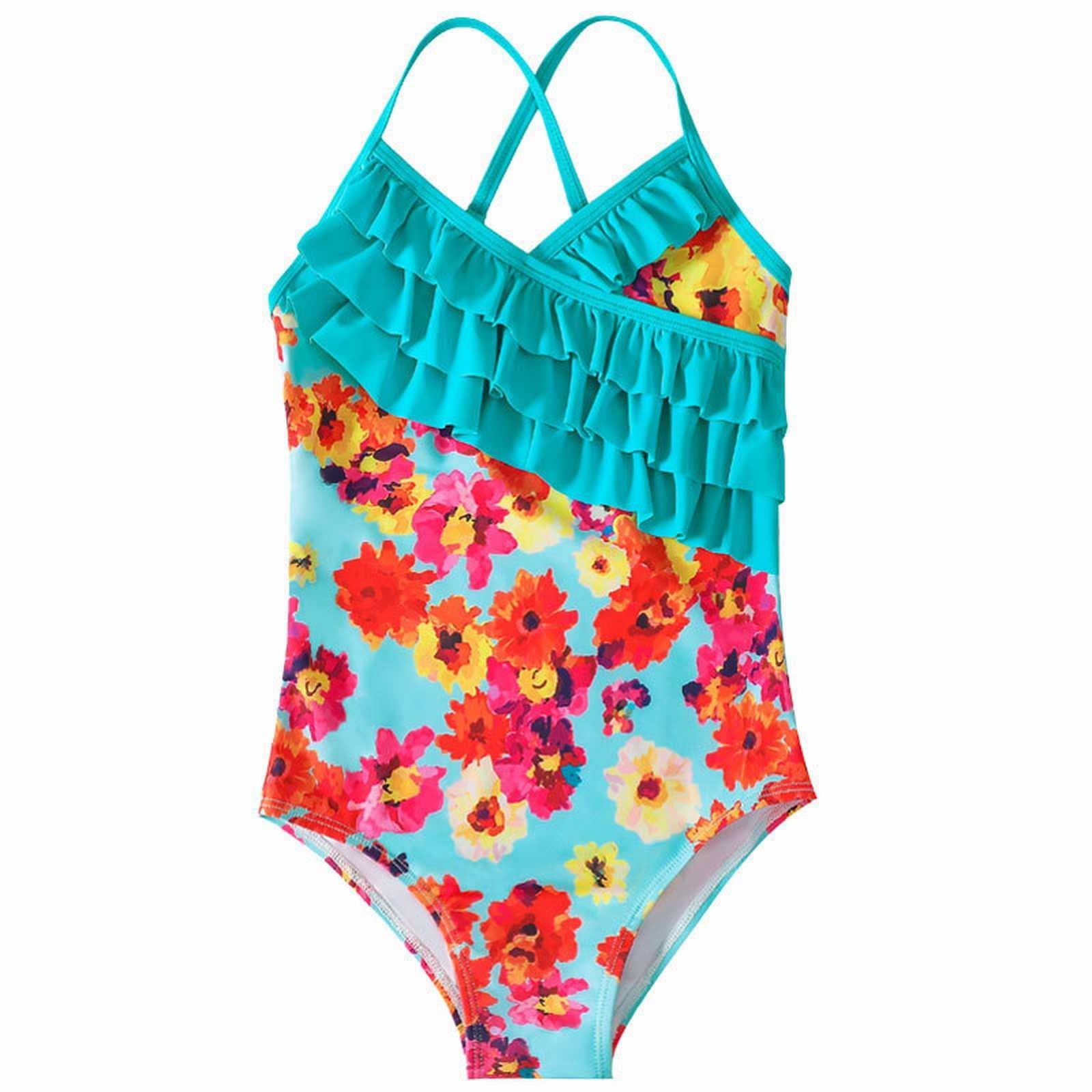 Toddler Bathing Suit Girl Girls Swimsuit Cuhk Kids Girls Ruffled ...