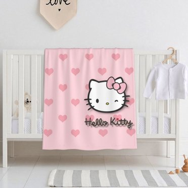 Hello Kitty Kids Plush Blanket, Twin/Full Size, 62 x 90, Sanrio ...