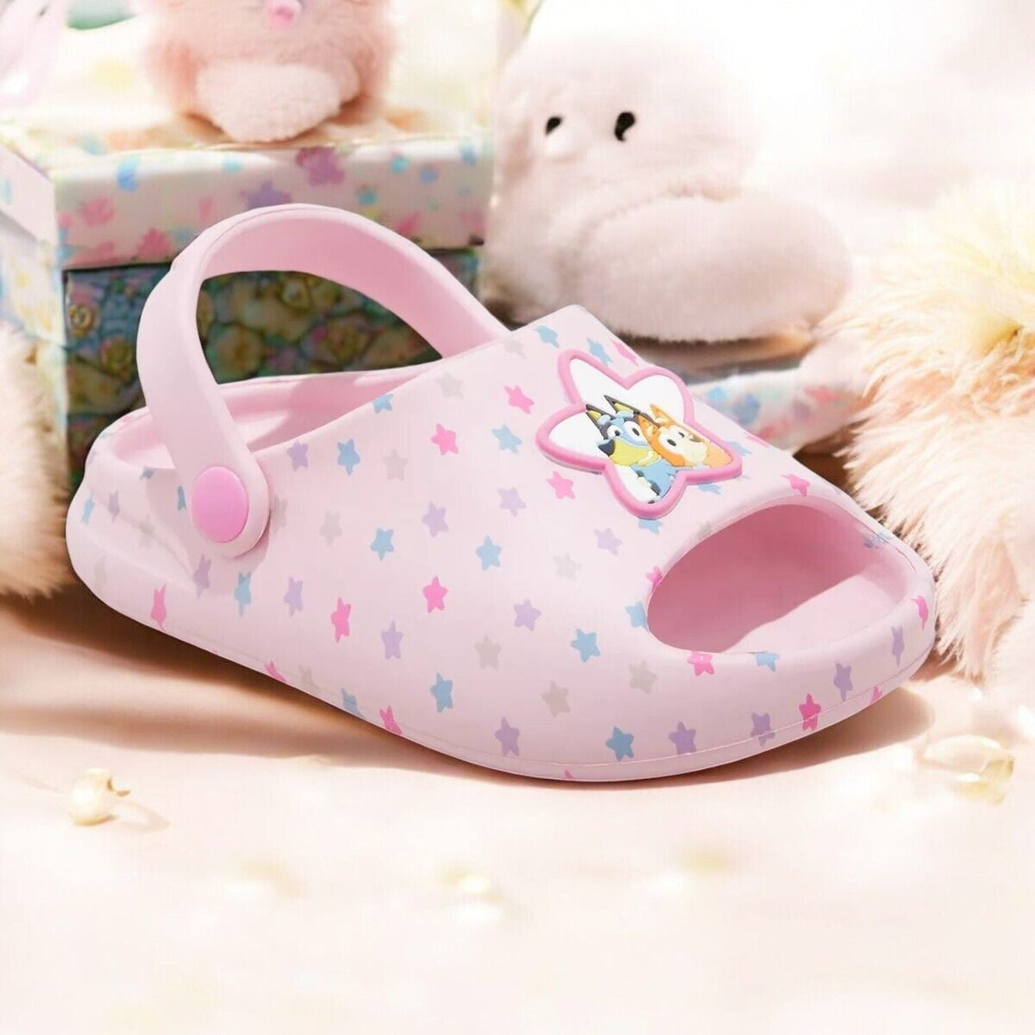 Toddler Bluey Comfort Slide Sandals,Pink, Size 9T - Walmart.com