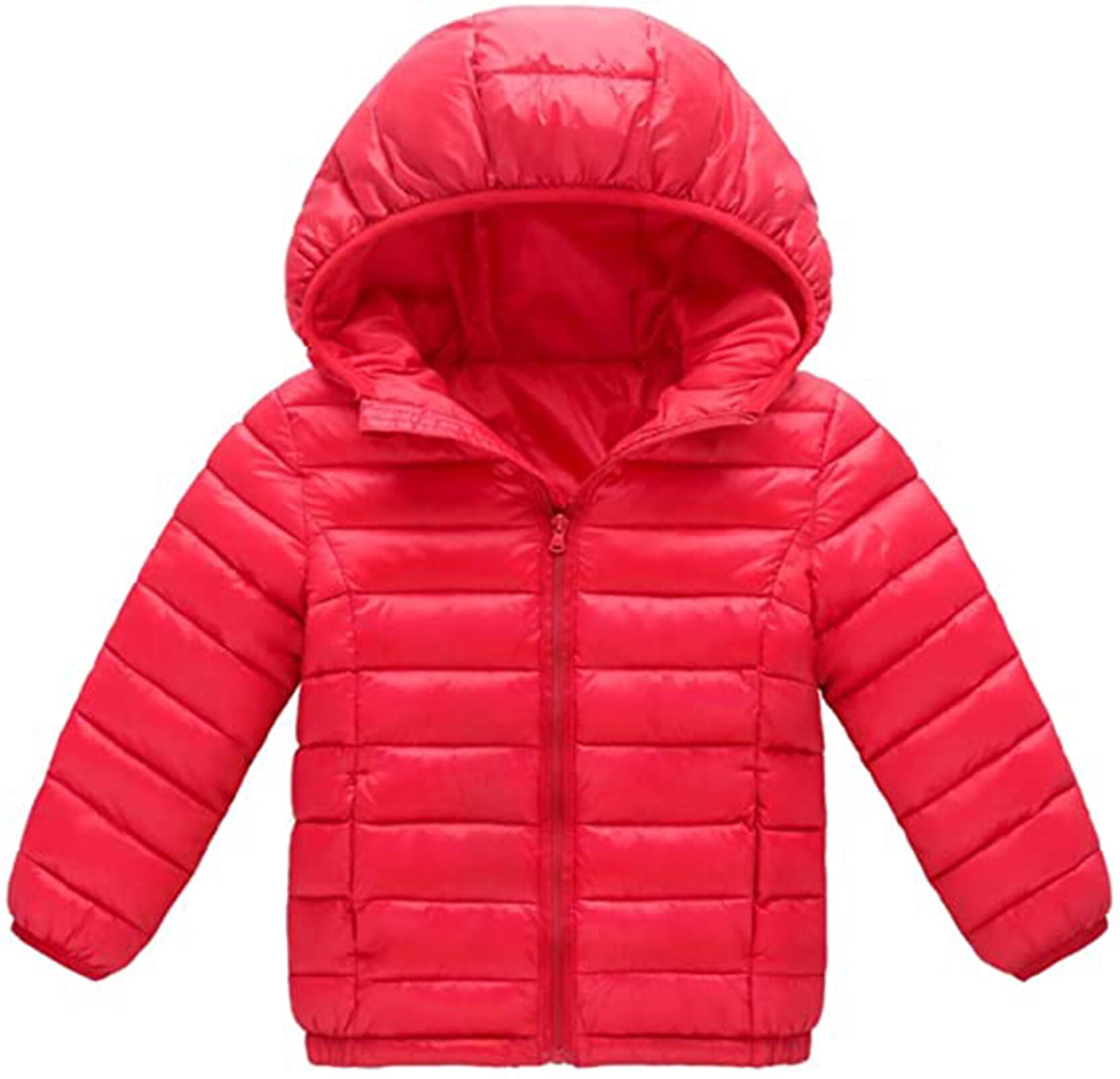 Toddler Boy Girl Outerwear Coat Winter Long Sleeve Hooded Puffer ...