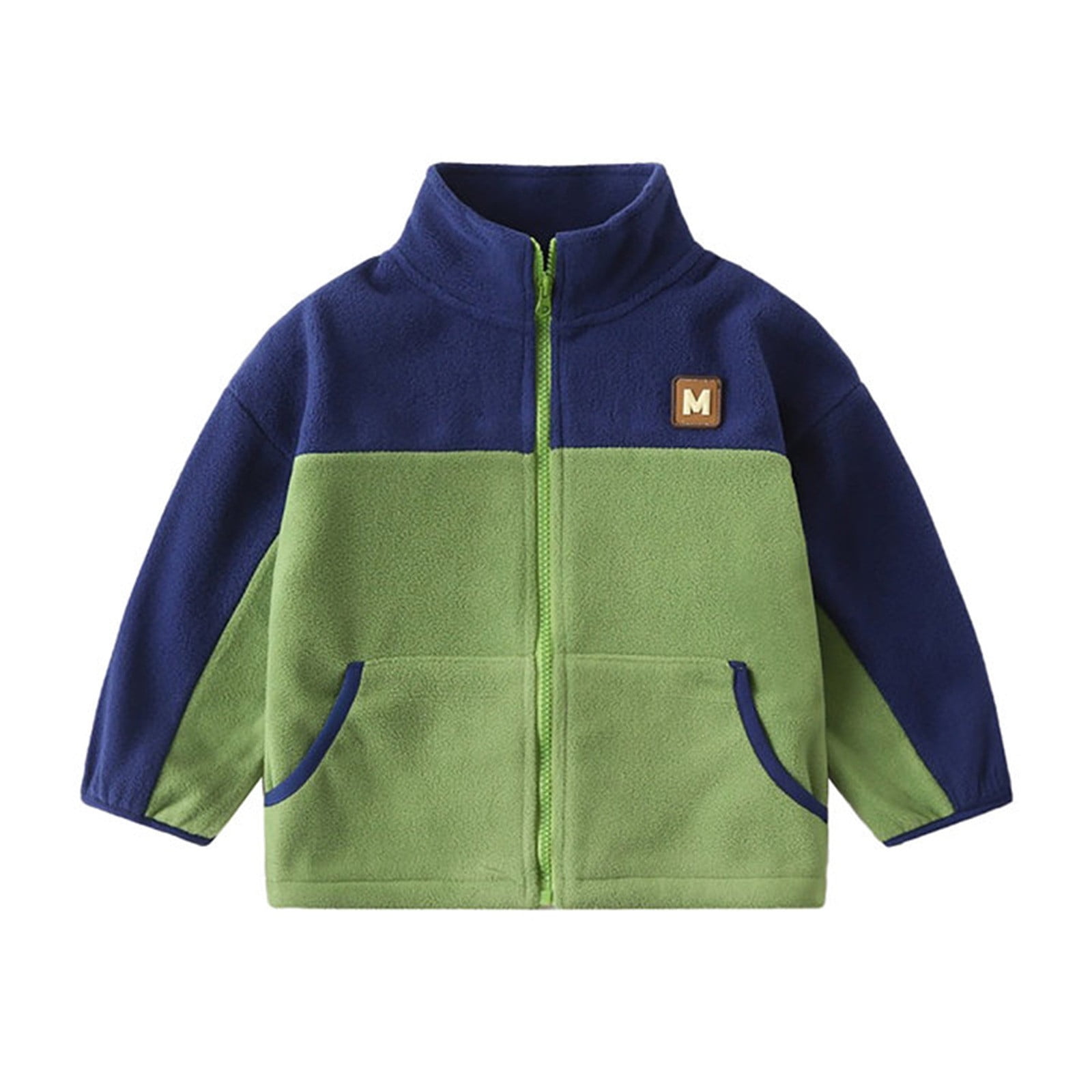Toddler Boy Jacket 4T Kids Thick Fuzzy Casual Long Sleeve Coat Children ...