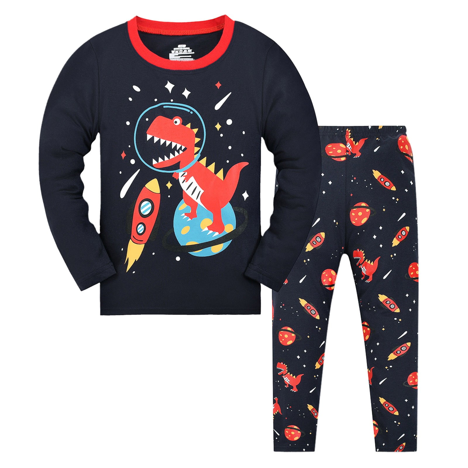 Toddler Boy Pajamas Set Soft Nightgowns Cartoon Cute Personality Print ...