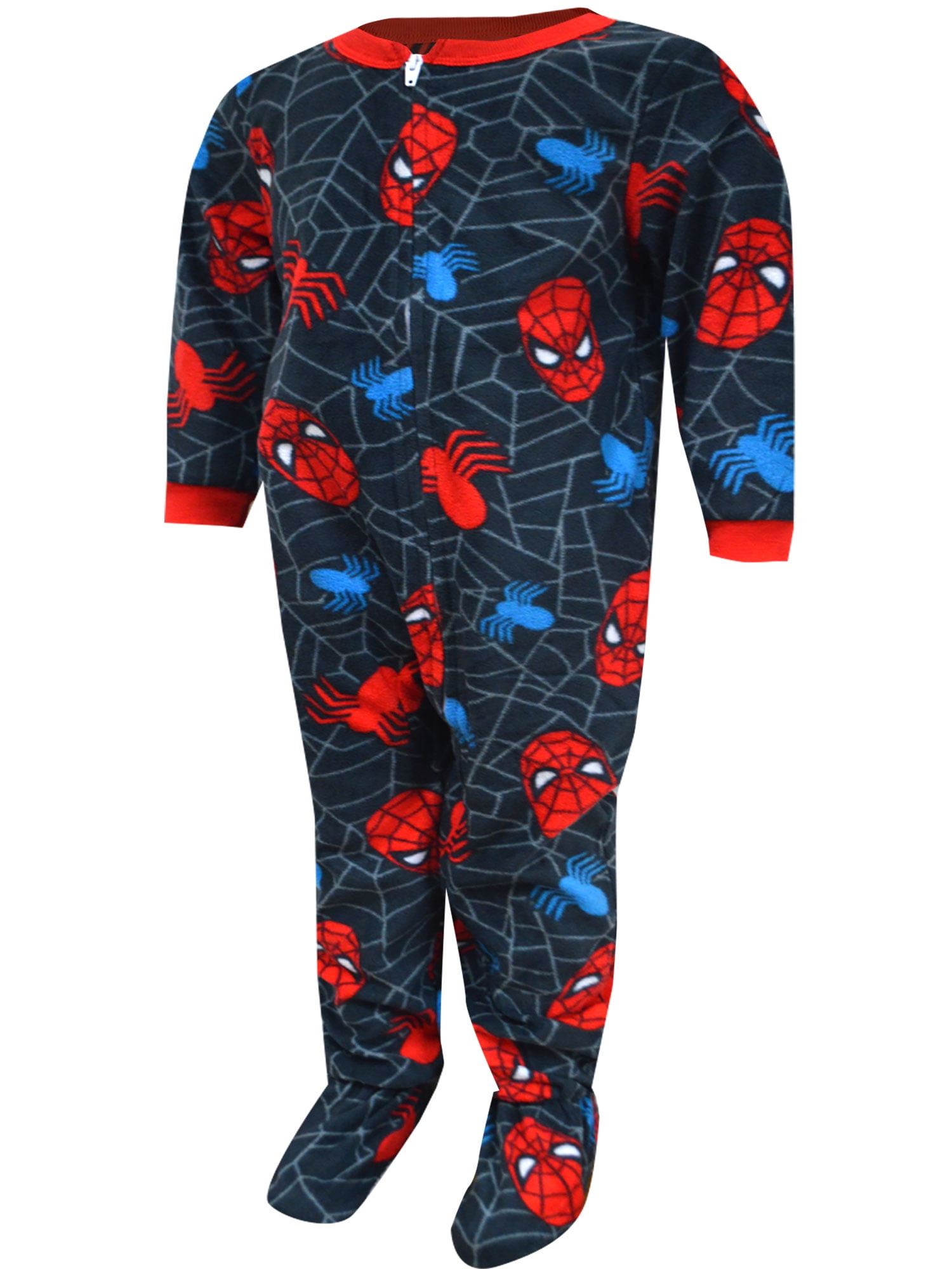 Toddler Boy Spiderman "Job For Spidey" Footed Pajamas Color: Spiderman ...