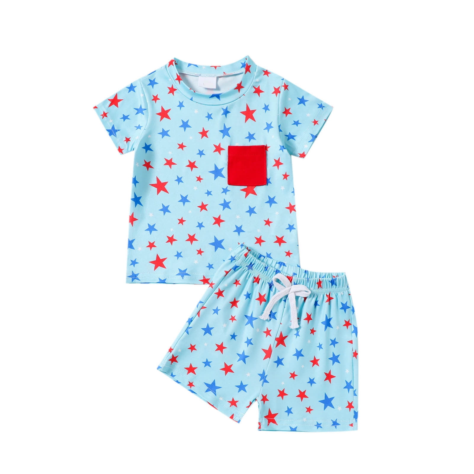 Toddler Boy Spring Outfits Toddler Boys Short Sleeve Independence Day ...