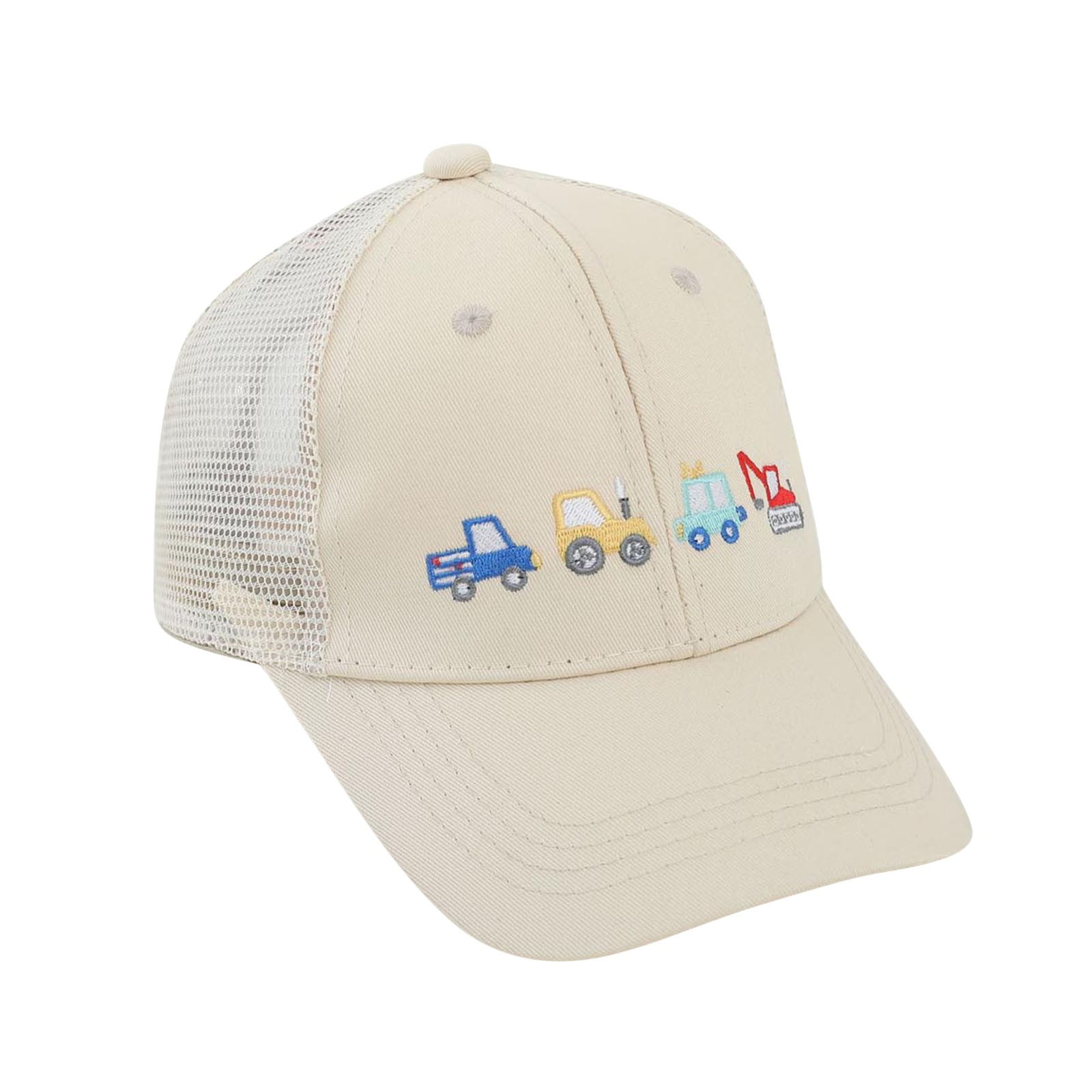 Toddler Boy Sun Hat Kids Cartoon Car Embroidery Baseball Cap Adjustable ...