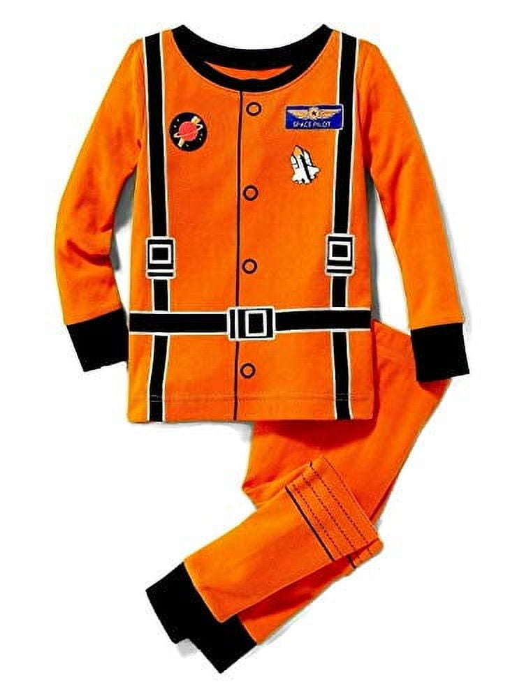 Toddler Boy's Space Pilot Costume Style Cotton Pajama Set, Size 4T ...