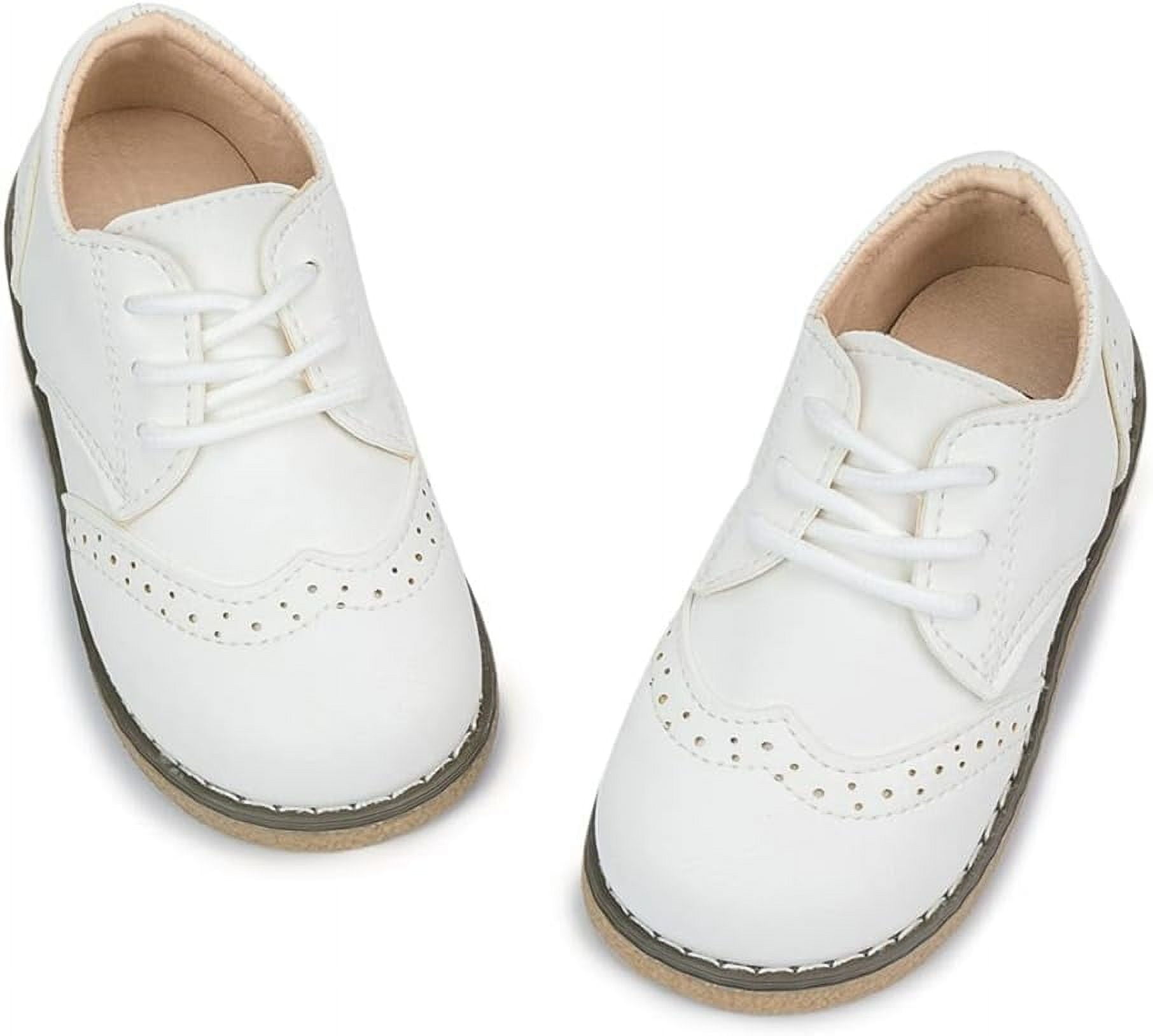 Toddler Boys Girls Dress Shoes Little Kid Wedding Church Dress Shoes PU ...