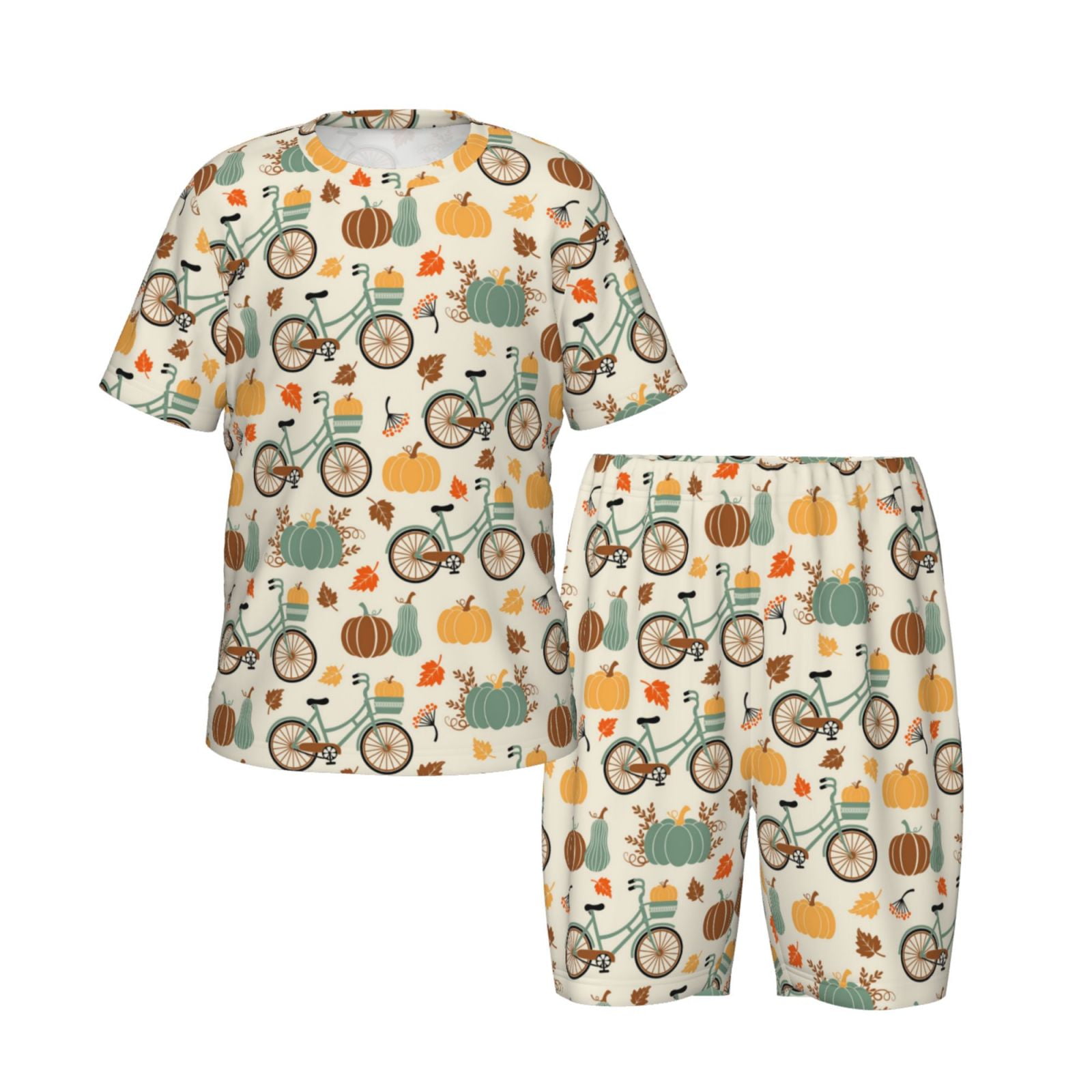 Toddler Boys Girls Pajamas - Bike Pattern pumpkin Soft Comfort Kids ...