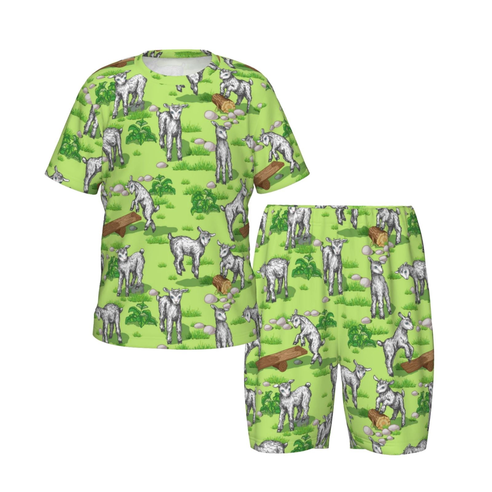 Toddler Boys Girls Pajamas - Cartoon Cute Goat In Meadow Soft Kids ...