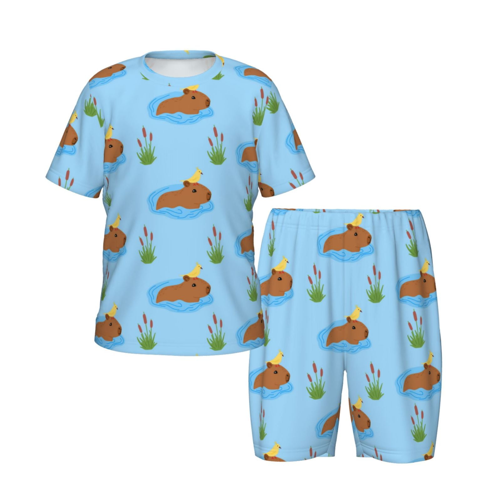 Toddler Boys Girls Pajamas - Cute Capybaras Bird Soft Comfort Kids ...