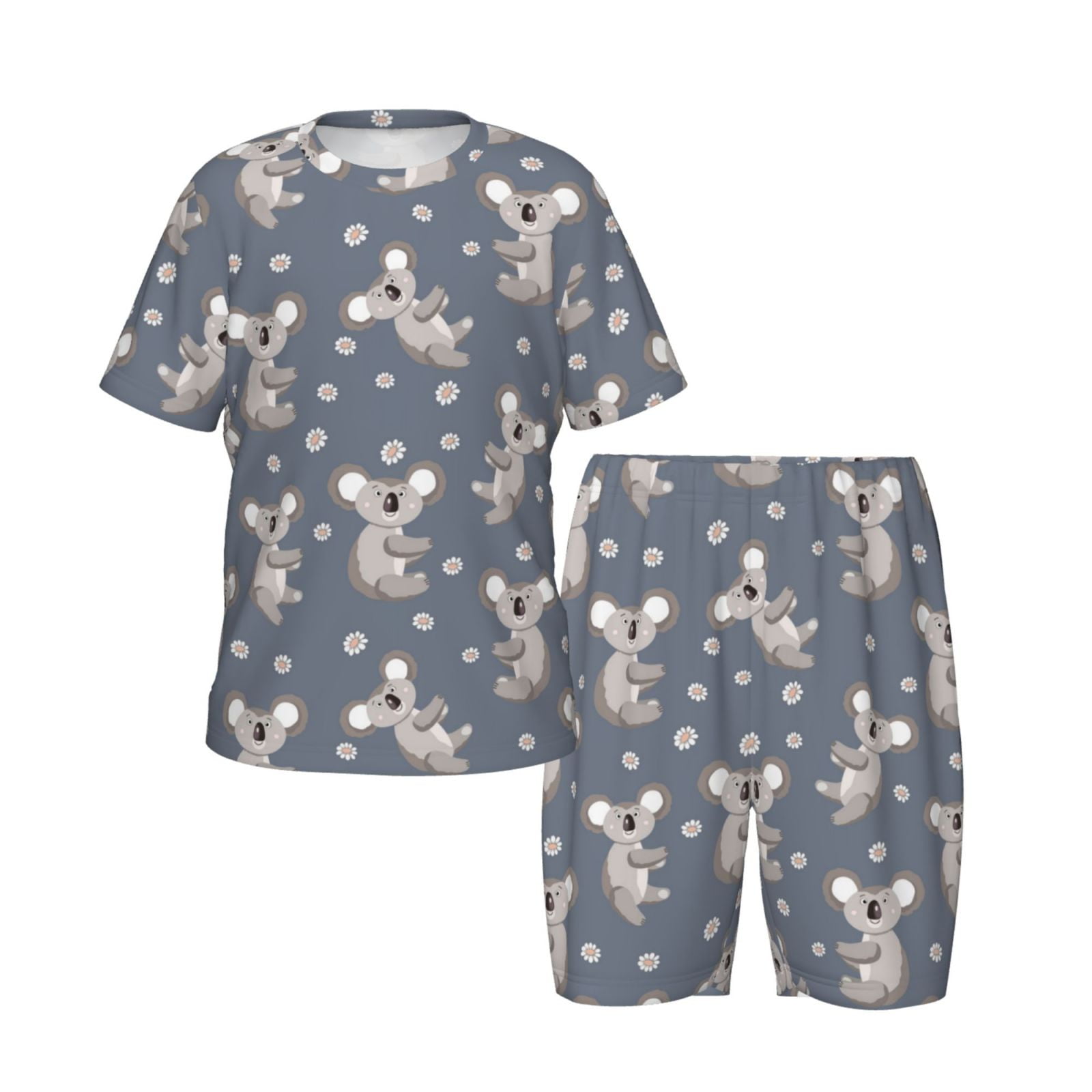 Toddler Boys Girls Pajamas - Floral Koala Gray Soft Comfort Kids ...